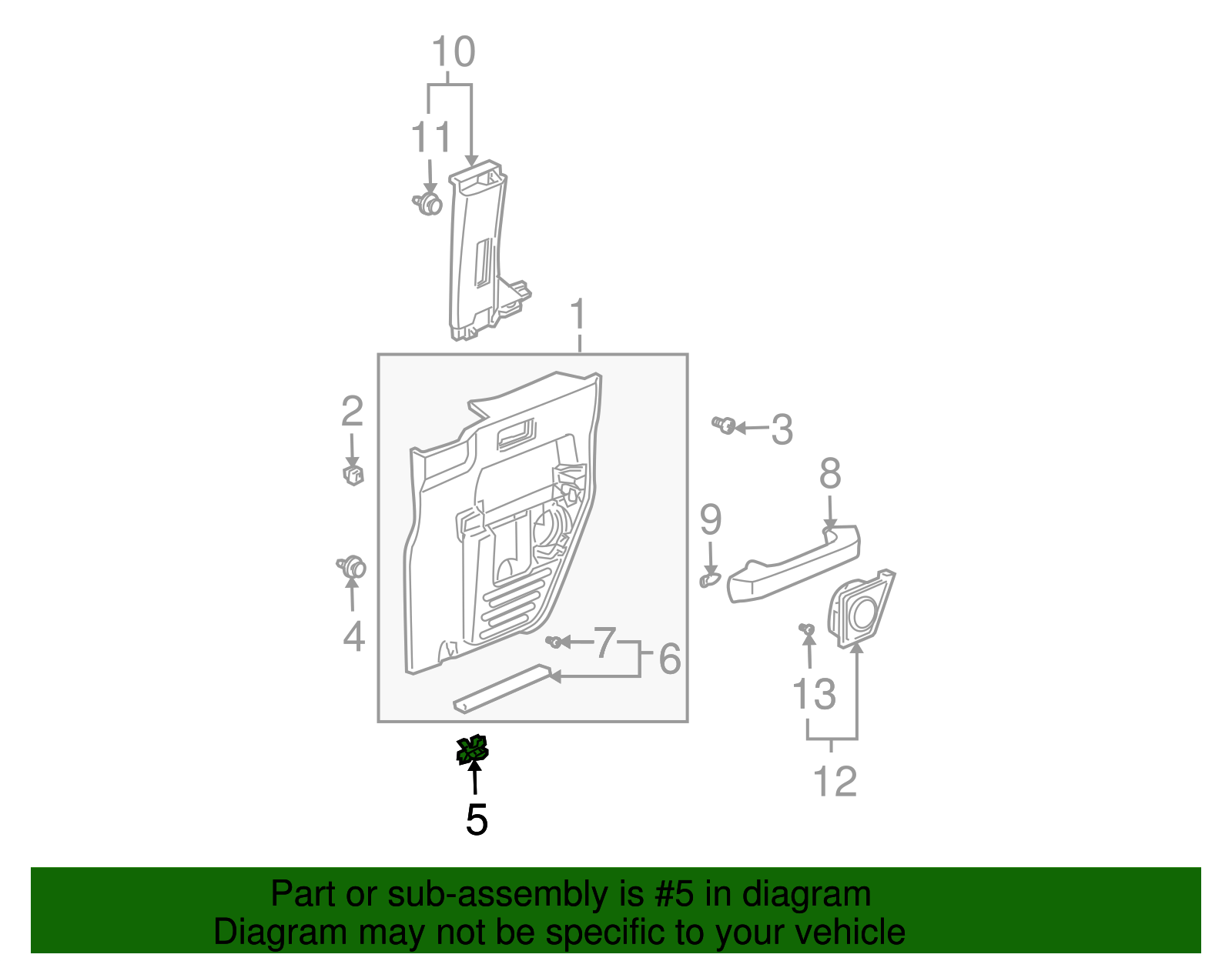 83762-SCV-A21ZC - 2009-2011 Honda Element - Cap L Anchor (Lower ...
