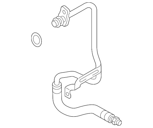 8K0-317-823-B - Pressure Hose 2010 Audi S4 | Audi OEM Parts Guy