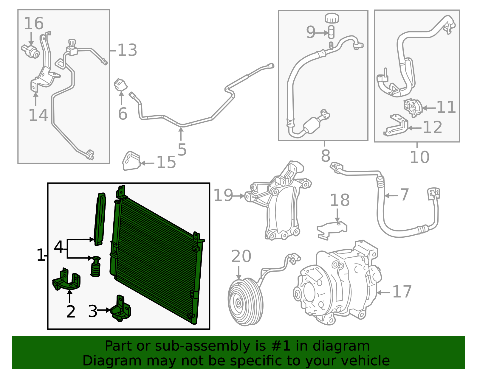 2022-2025 Toyota Tundra Condenser Assembly 884A0-0C010 | Toyota Parts ...