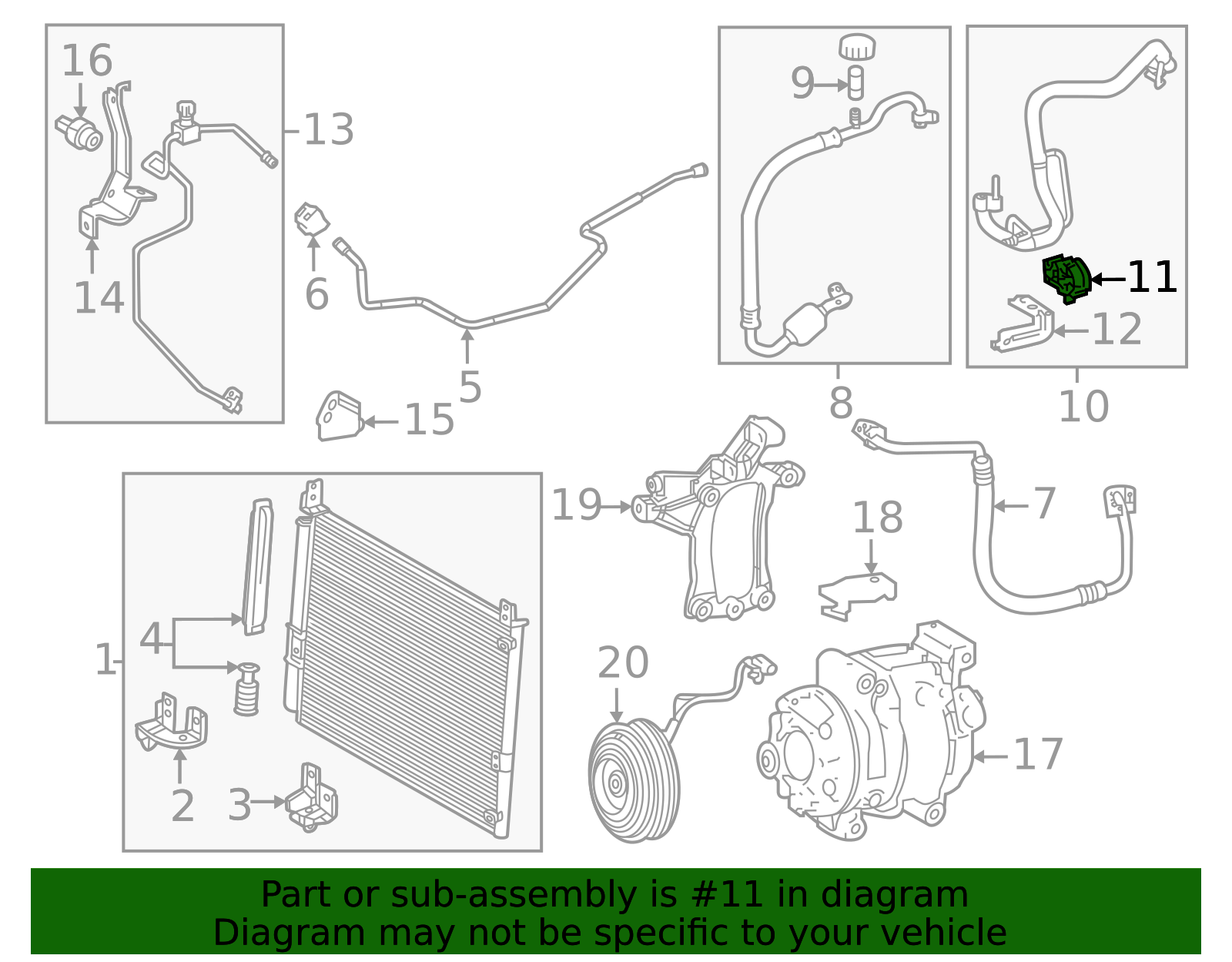 2022-2025 Toyota AC Tube Clamp 88718-06600 | MotorMotor