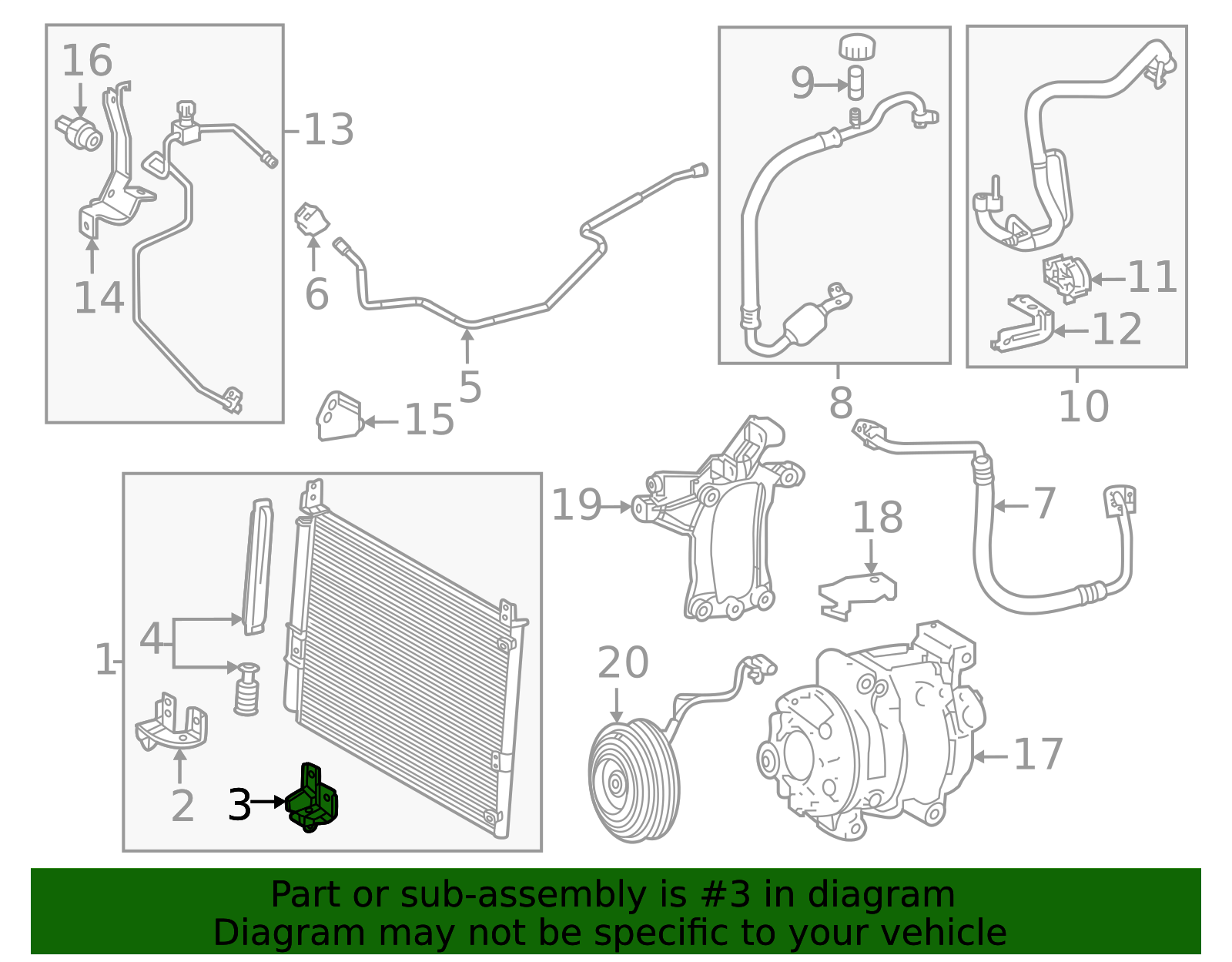 88688-34110 - 2022-2024 Toyota - Condenser Assembly Bracket | Discount ...
