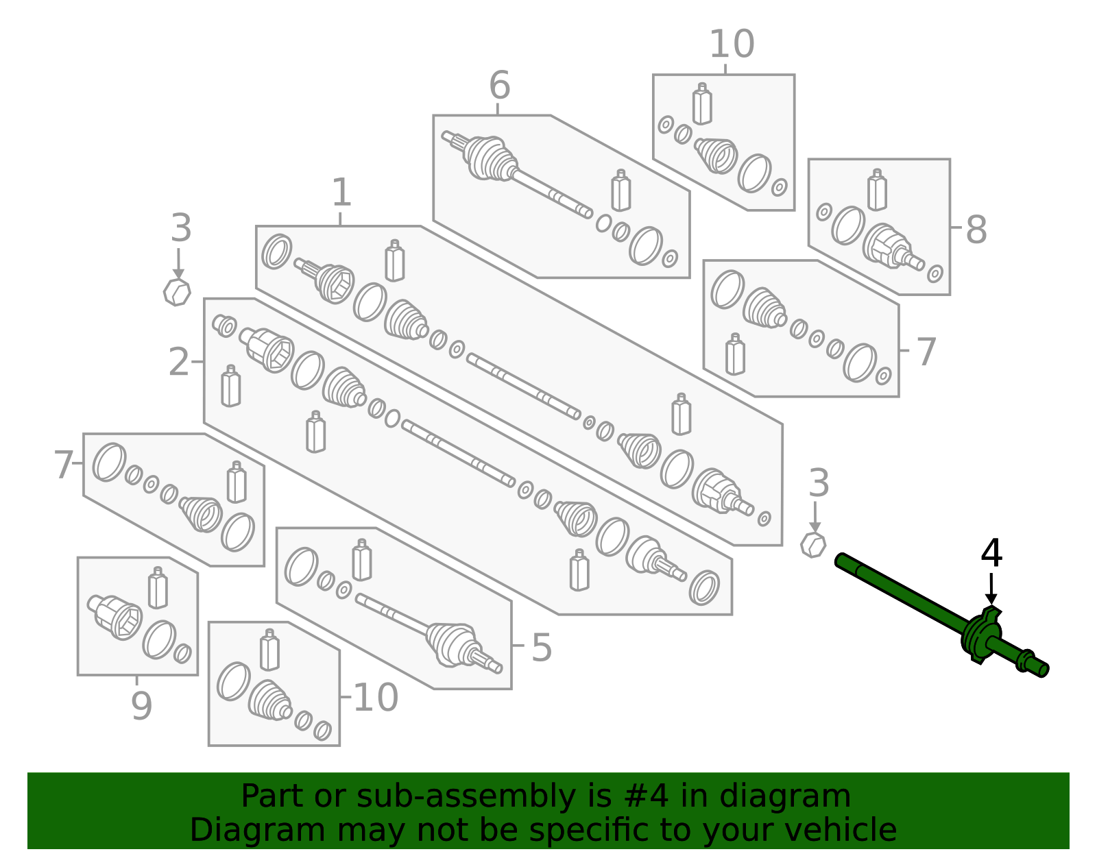 Hyundai - 49560-B1100 - Shaft - 2015-2025 Hyundai | OEM Hyundai Parts ...