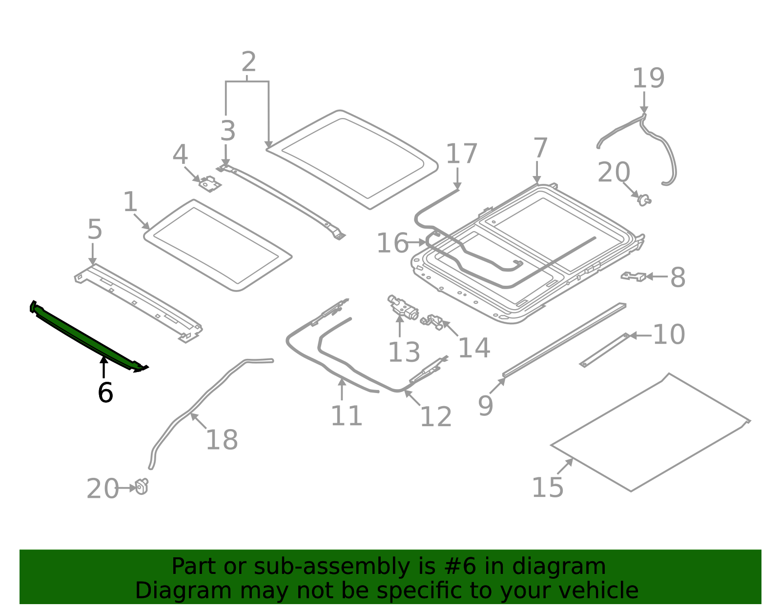 91280-6RA0A - Deflector - 2021-2025 Nissan Rogue | Nissan OEM Parts Direct