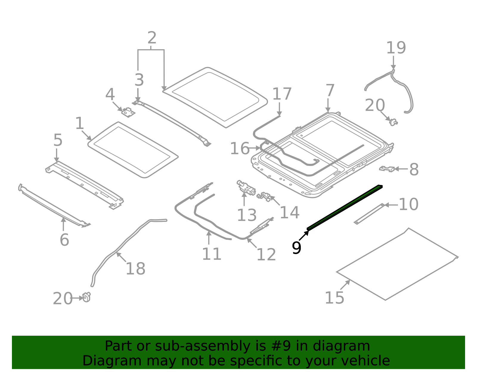 2021-2025 Nissan Rogue Inner Seal 91388-6RA0A | Nissan Parts Central