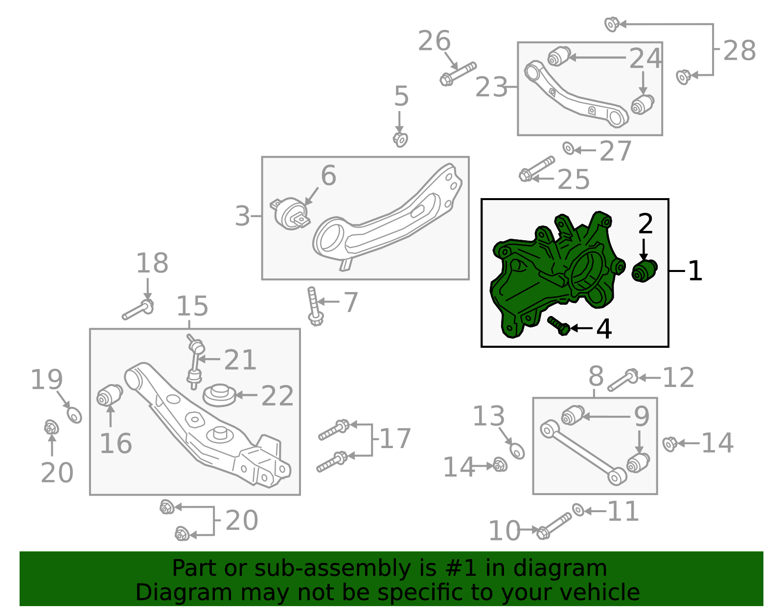 2021-2025 Hyundai Santa Fe Suspension Knuckle 52710-S1AA0 | MotorMotor