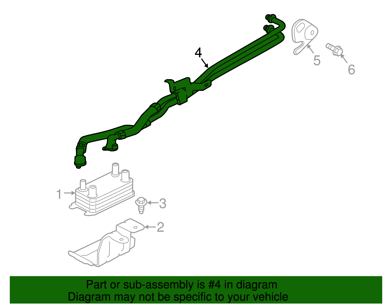 2017-2019 Jaguar Oil Cooler Line T2H45423 | JaguarParts.com