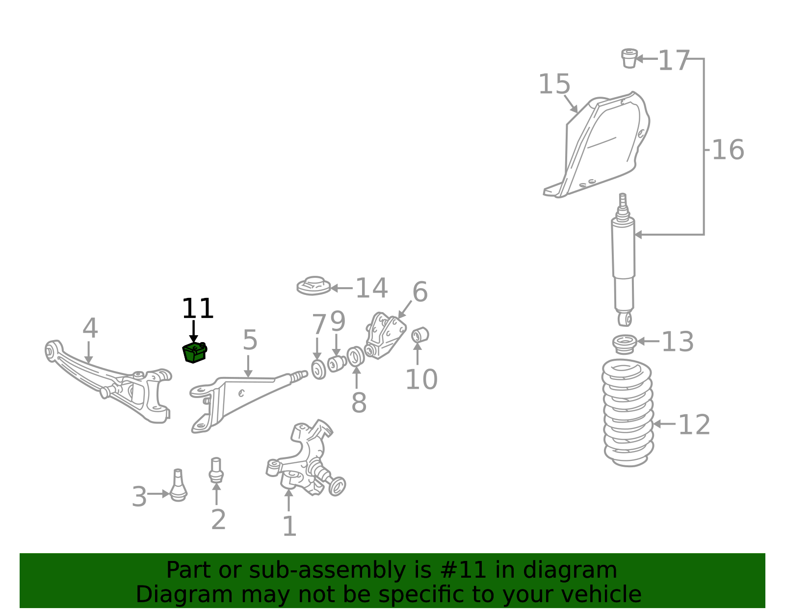 1992-2007 Ford Radius Arm Stopper F2UZ-3020-A | Ford OEM Parts Outlet