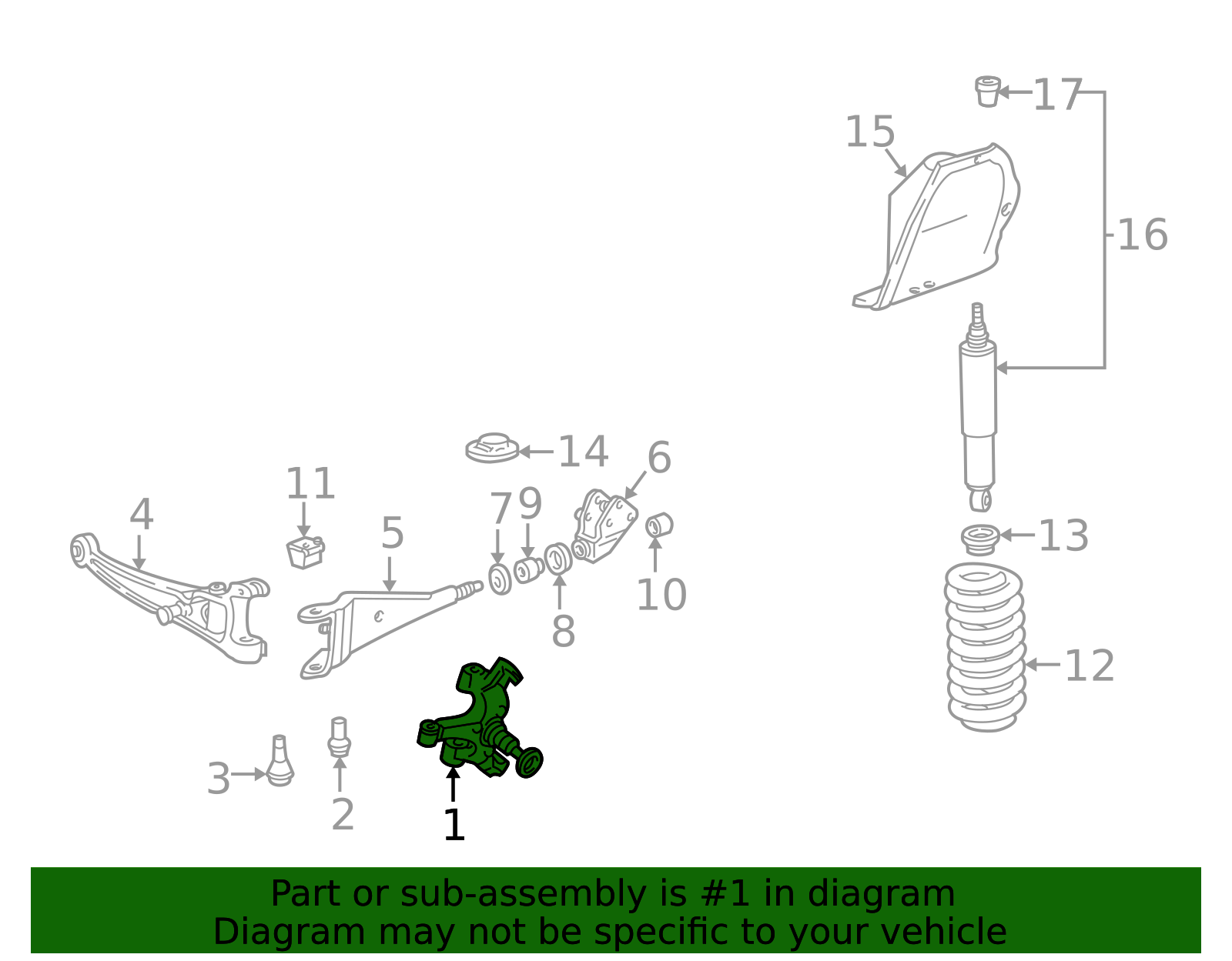 Steering Knuckle | 9C2Z-3106-D | Walls' Ford Parts