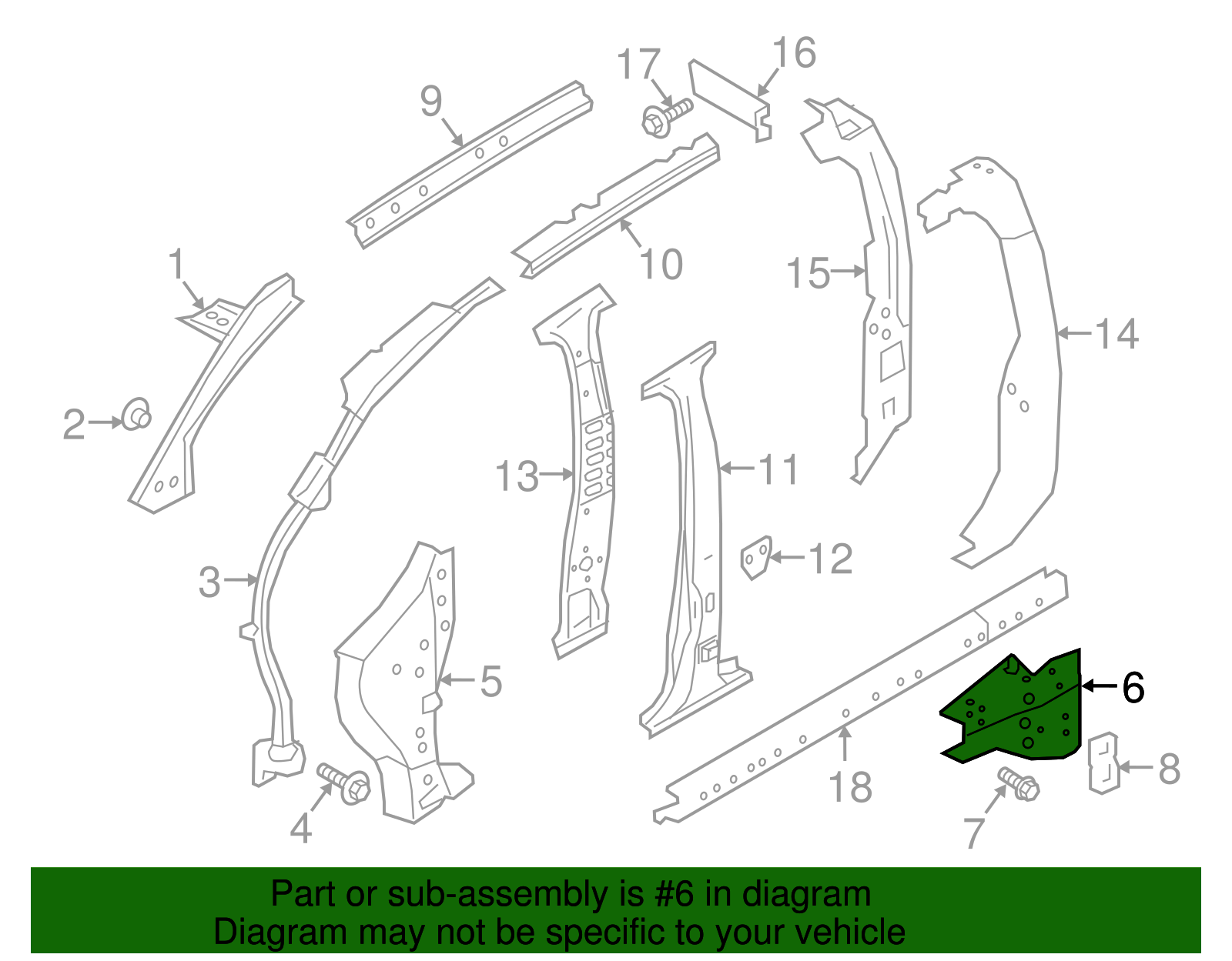 2016-2024 Nissan Apron Reinforced F4181-EZ2AA | Nissan Parts Central