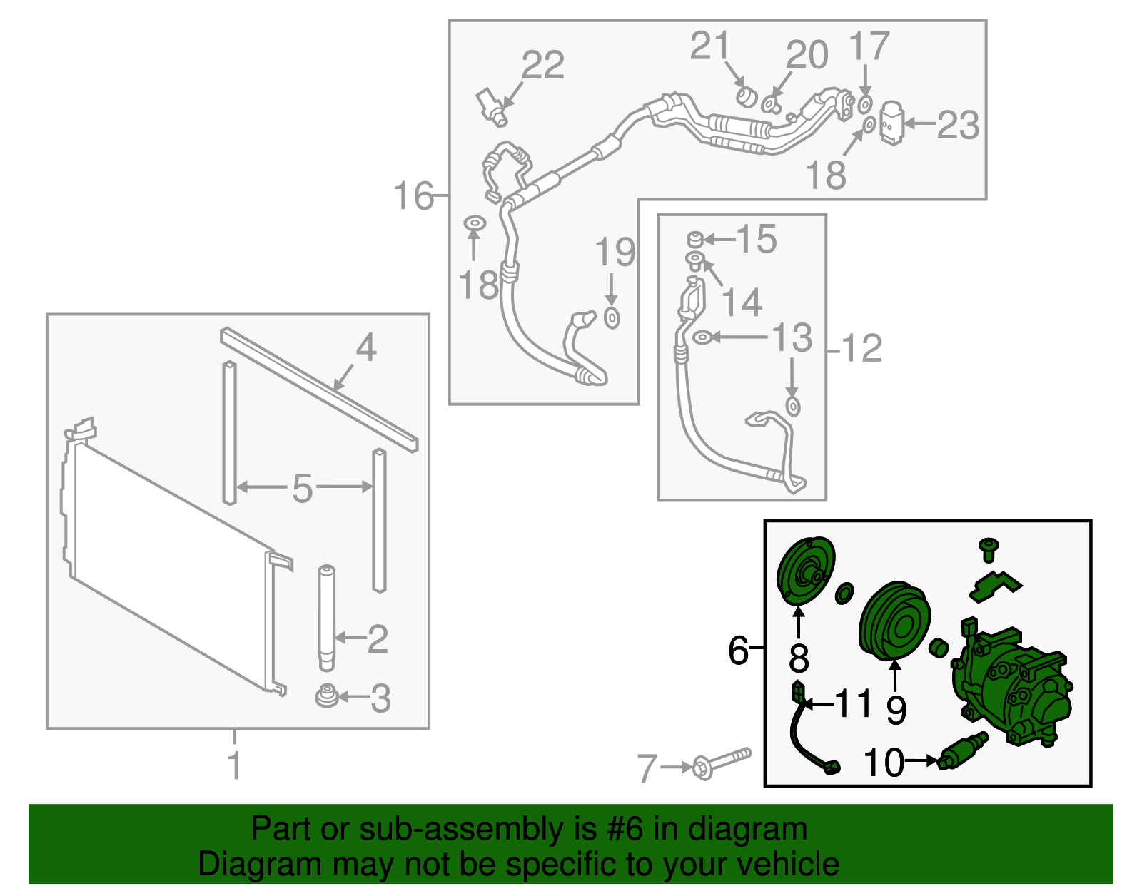 97701-F2500 - 2017-2020 Hyundai - A/C Compressor | Conicelli Hyundai