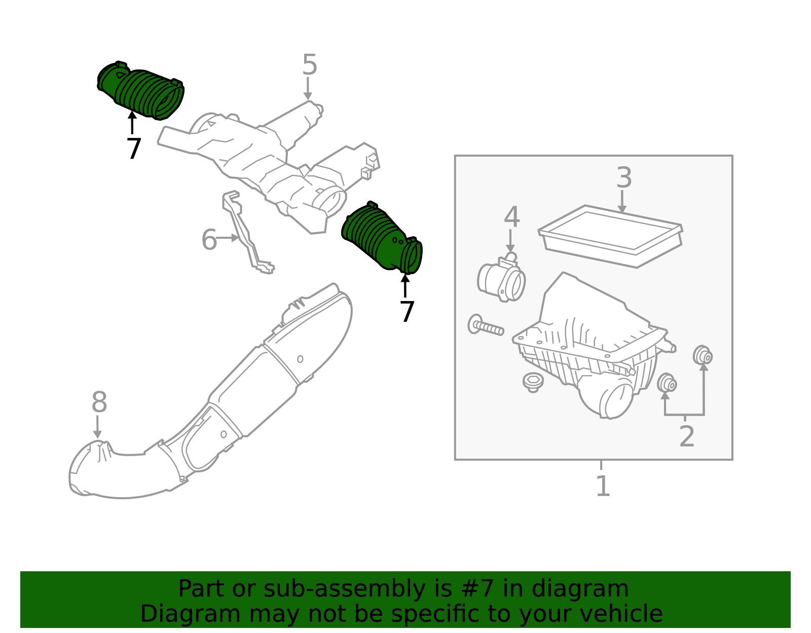 2014-2020 Land Rover Air Inlet Hose LR036445 | JaguarParts.com