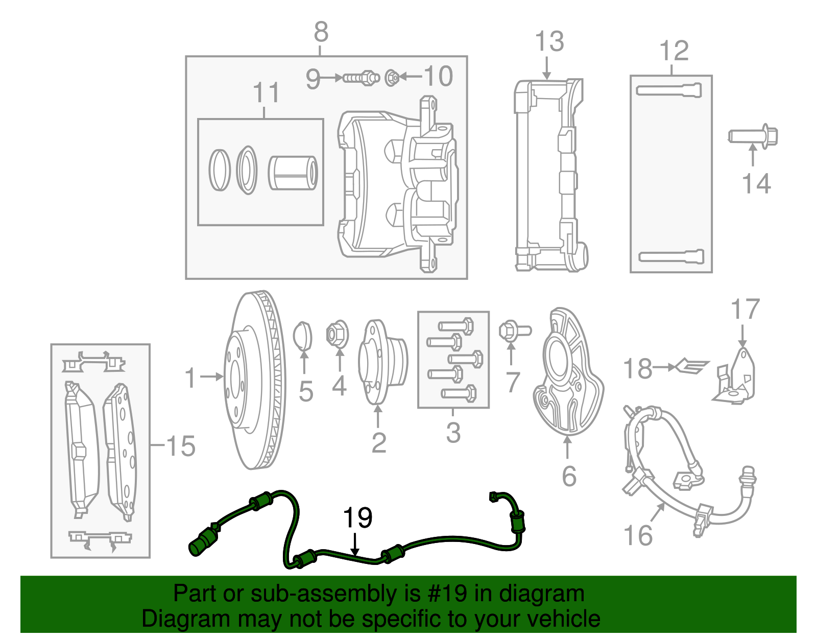 2015-2023 Mopar ABS Sensor 68199987AD | Mopar Parts Canada