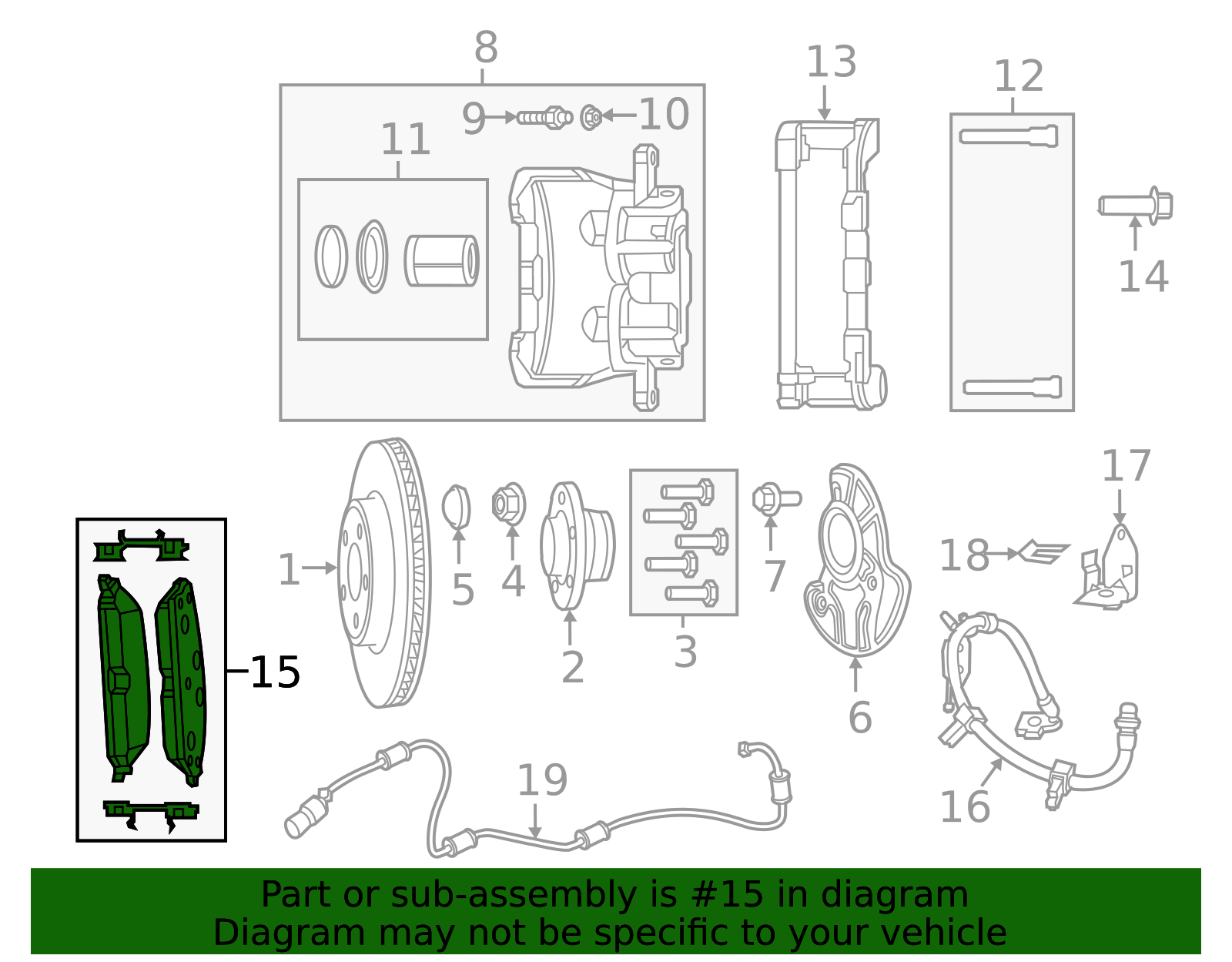 2005-2023 Mopar Brake Pads 05142558AD | Mopar Parts Canada