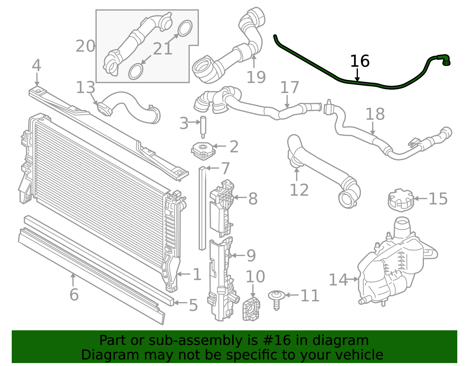 17-12-5-A0C-5A1 - High-Quality Overflow Hose for 2023-2026 BMW ...