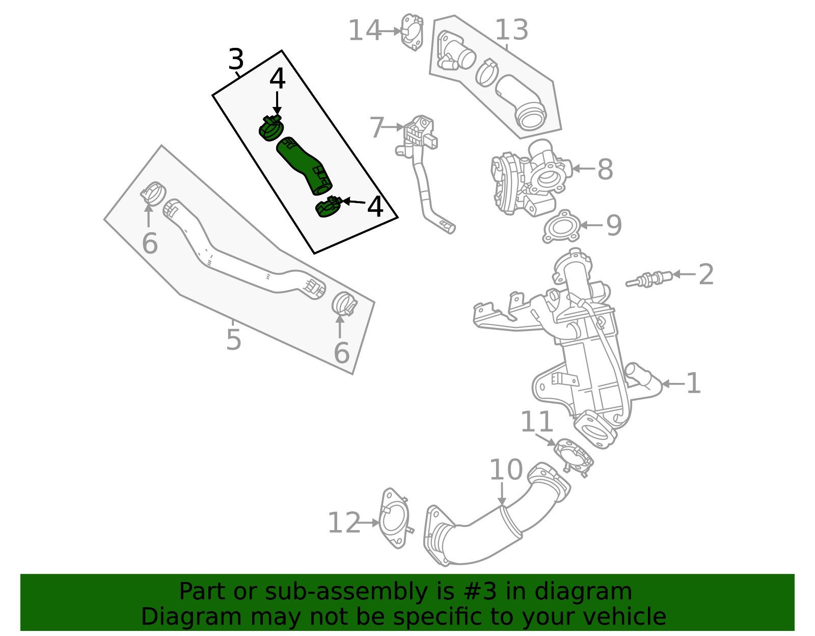 OEM GM Exhaust Gas Re-Circulation (Egr) Tube For 2023-2025 GM - Part No ...
