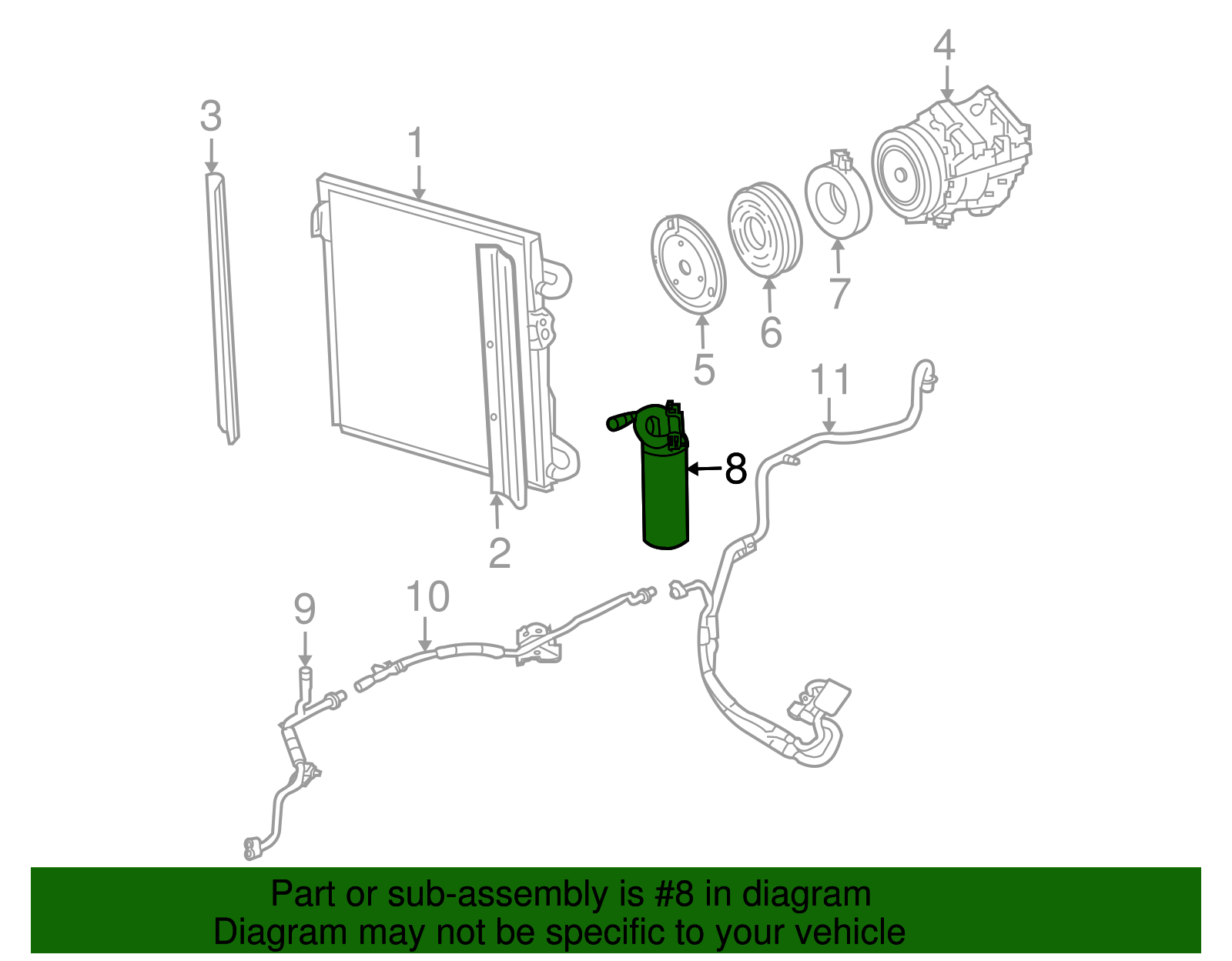 2005-2007 Ford OEM NEW 2005-2007 Ford Mercury Escape Mariner A/C ...
