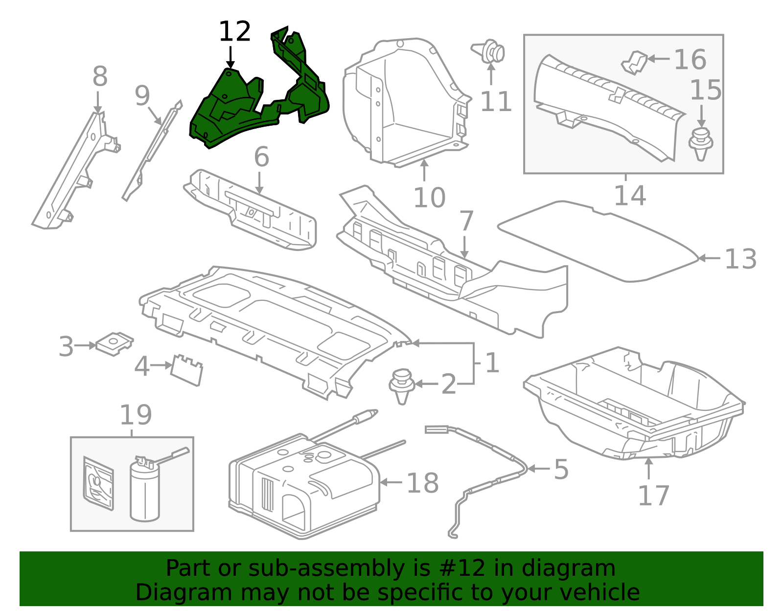 74641-T3V-A00 - High-Quality Trunk Trim Panel Insulator for 2014-2017 ...