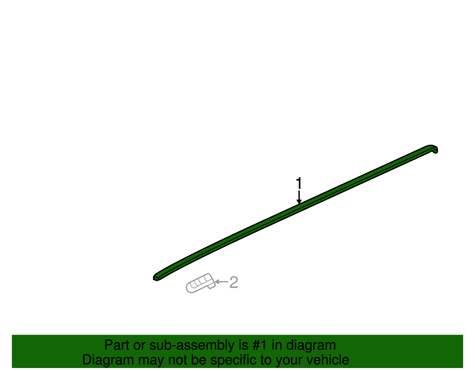 74306-TK8-A01 - Roof Molding 2011-2017 Honda Odyssey | Honda Parts Online