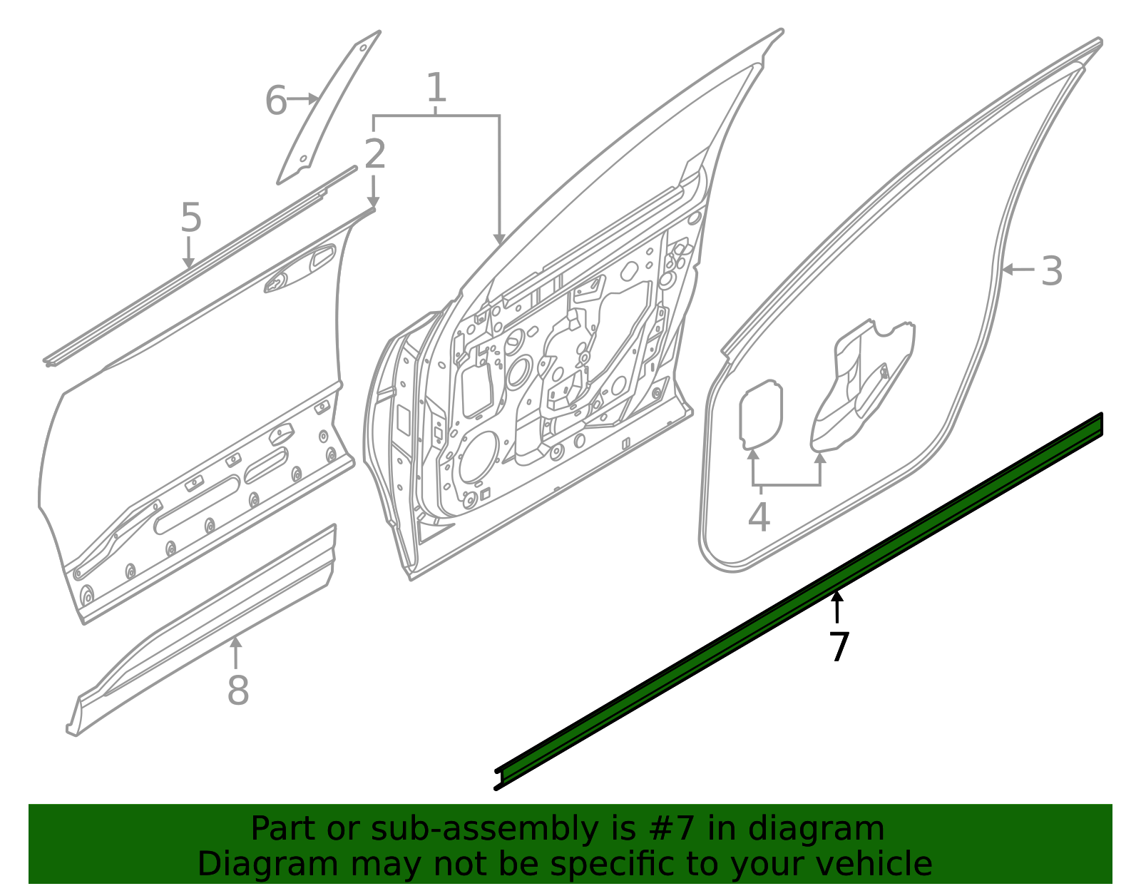 80839-7LF0A - Seal Strip Official Nissan Parts Store