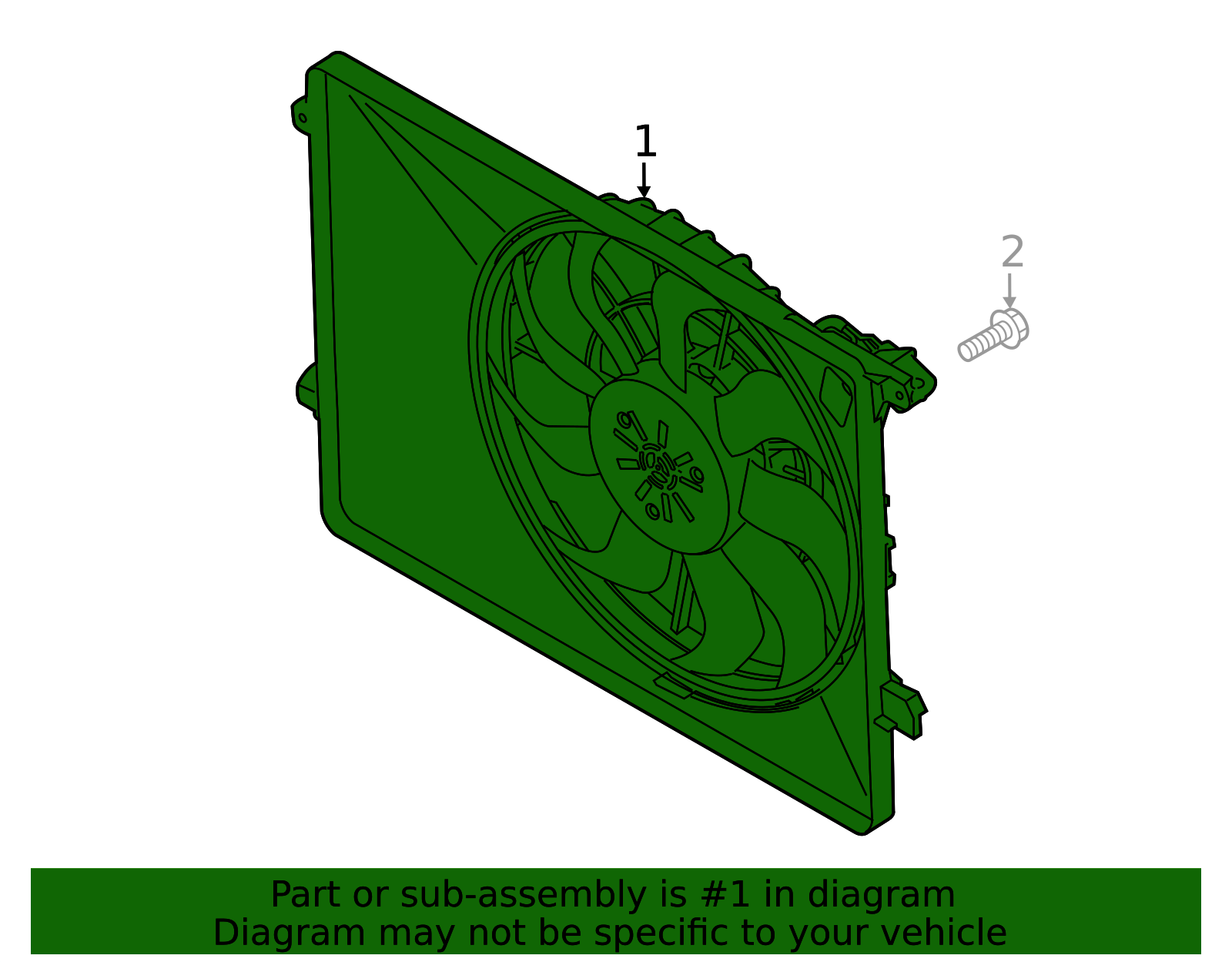 2020-2025 Hyundai Palisade Engine Cooling Fan Assembly 25380-S8500 ...
