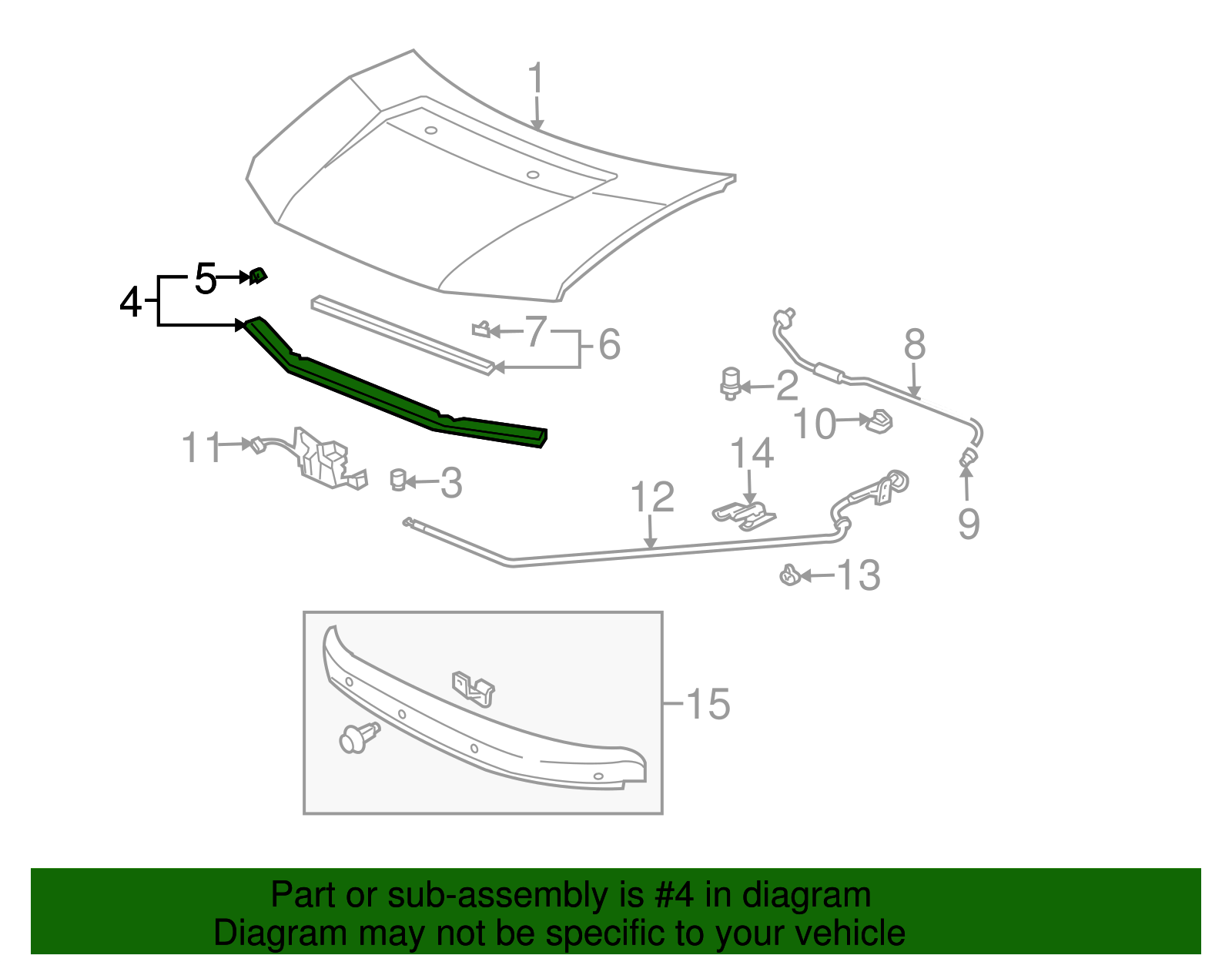 74142-SCV-A01 - Front Seal 2003-2008 Honda Element | Honda Parts Online