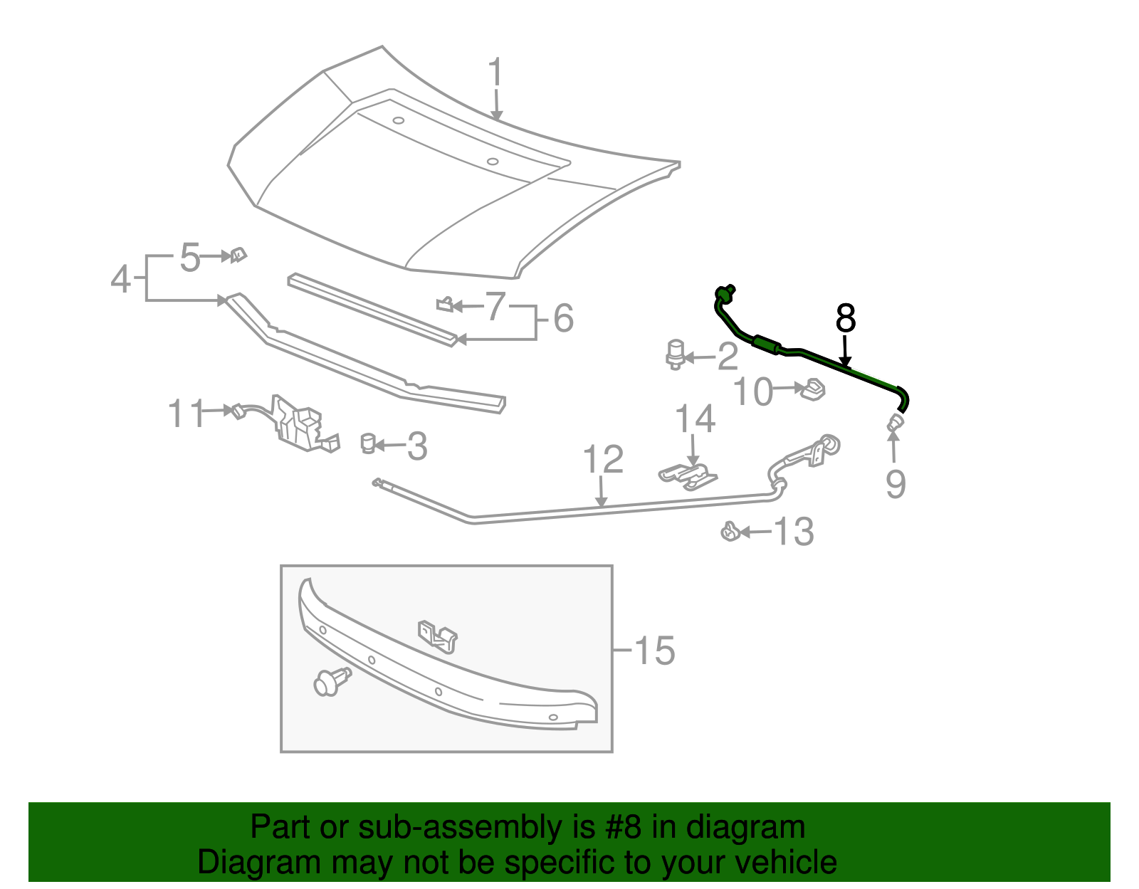 74145-SCV-A00 - 2003-2008 Honda Element - Stay Hood Opener | Honda Car ...