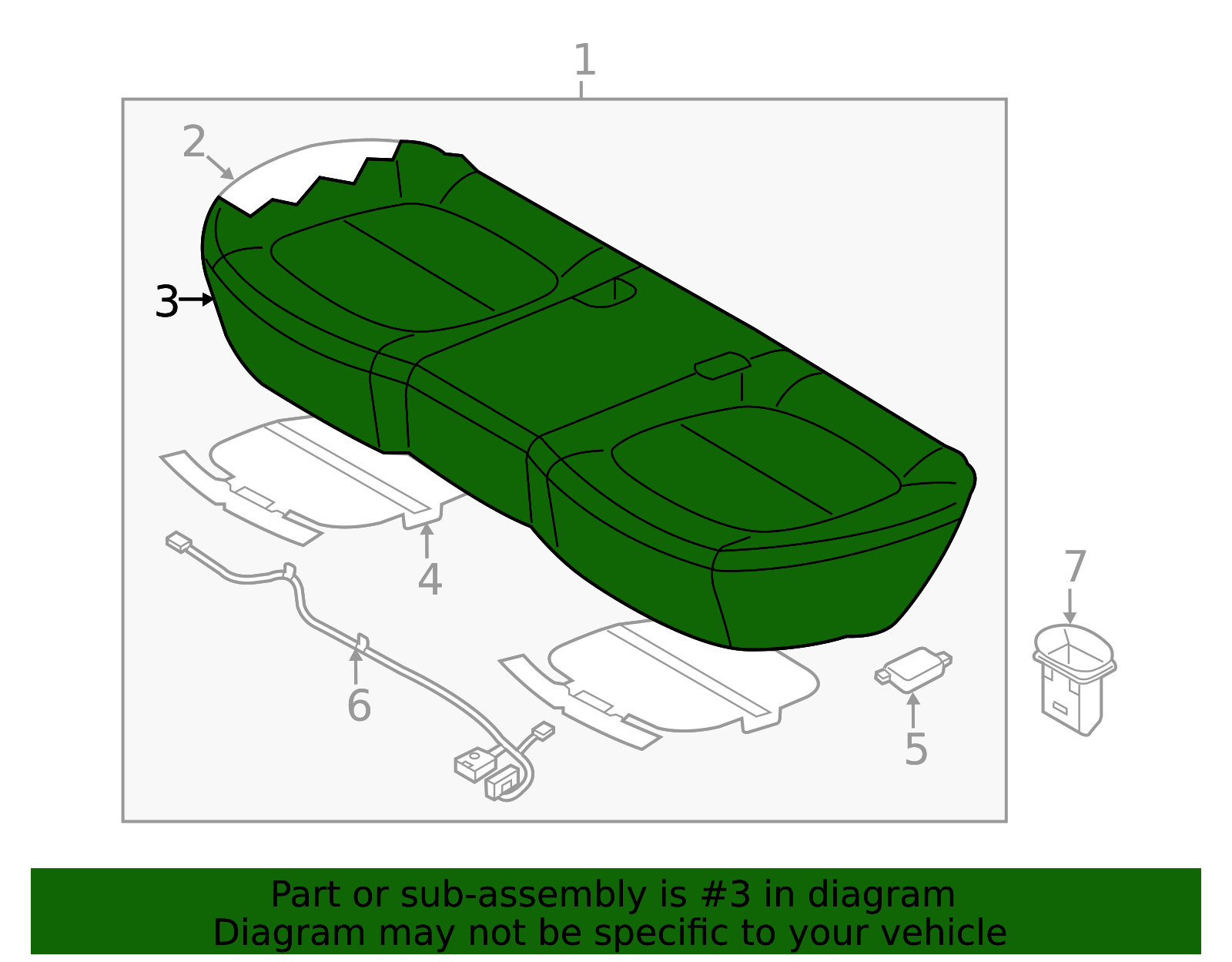 2019 Kia Soul Cushion Cover 89160-B2200KHX | Kia OEM Parts Outlet
