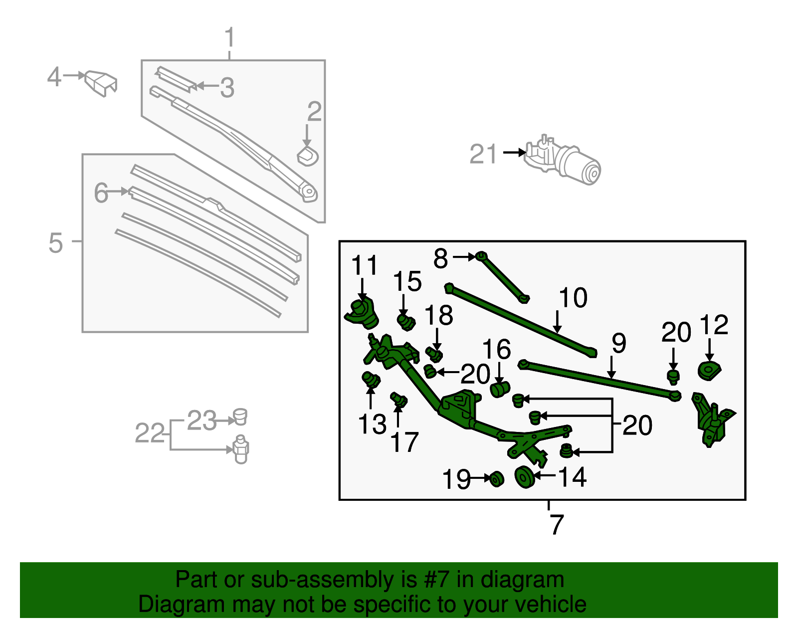 76530-SNA-A11 - Wiper Linkage 2006-2011 Honda Civic | Toronto Honda Parts