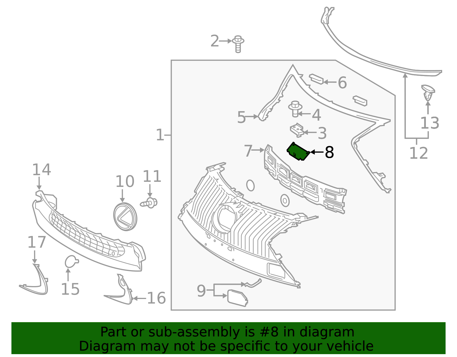 53155-24040 - 2018 Lexus - Seal | My L Parts