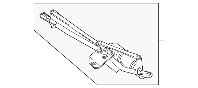 8J1-955-023-D - Wiper Linkage 2008-2015 Audi | Audi OEM Parts Guy