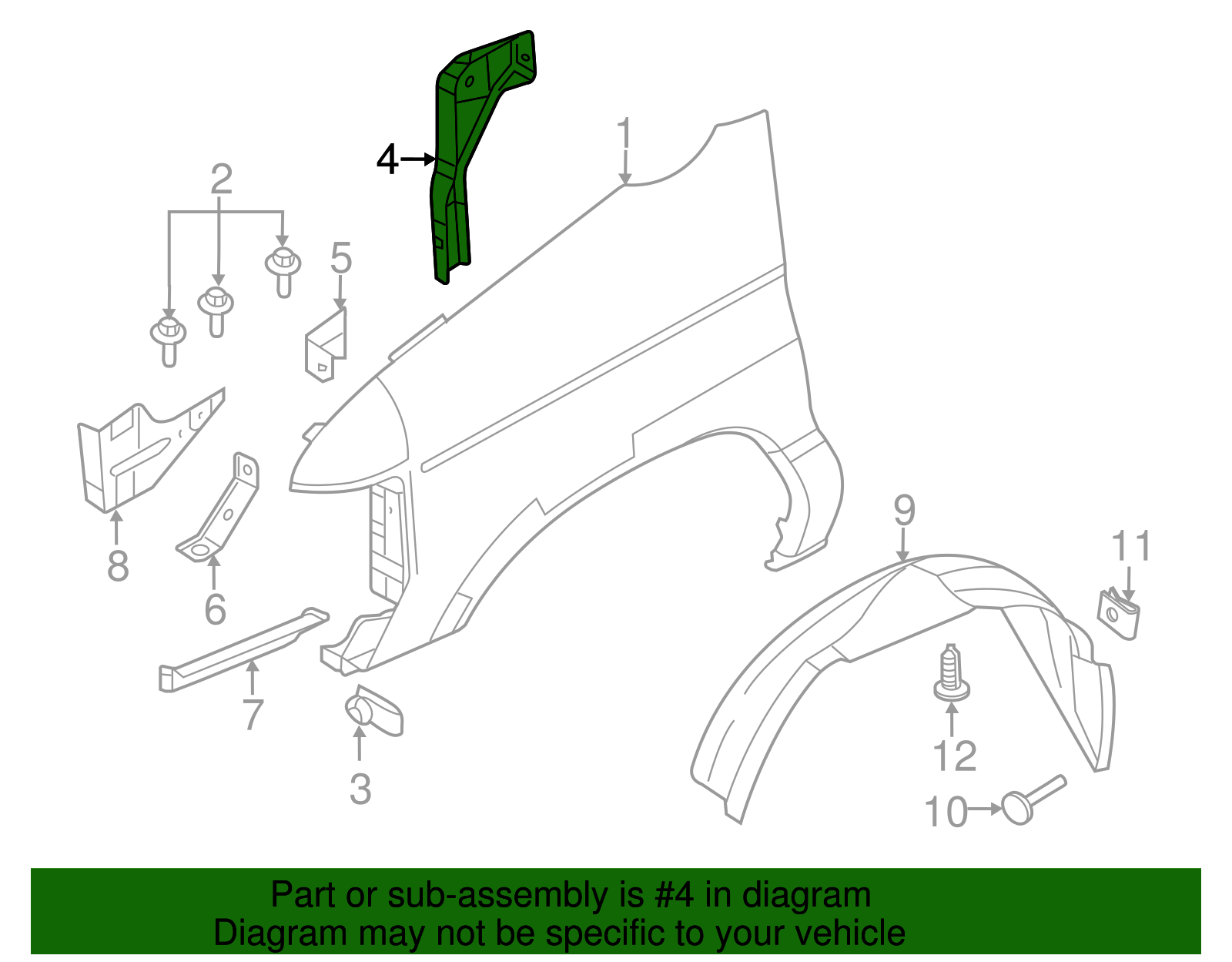 1992-2025 Ford OEM NEW 92-14 Ford E150 250 Super Duty Right Fender ...