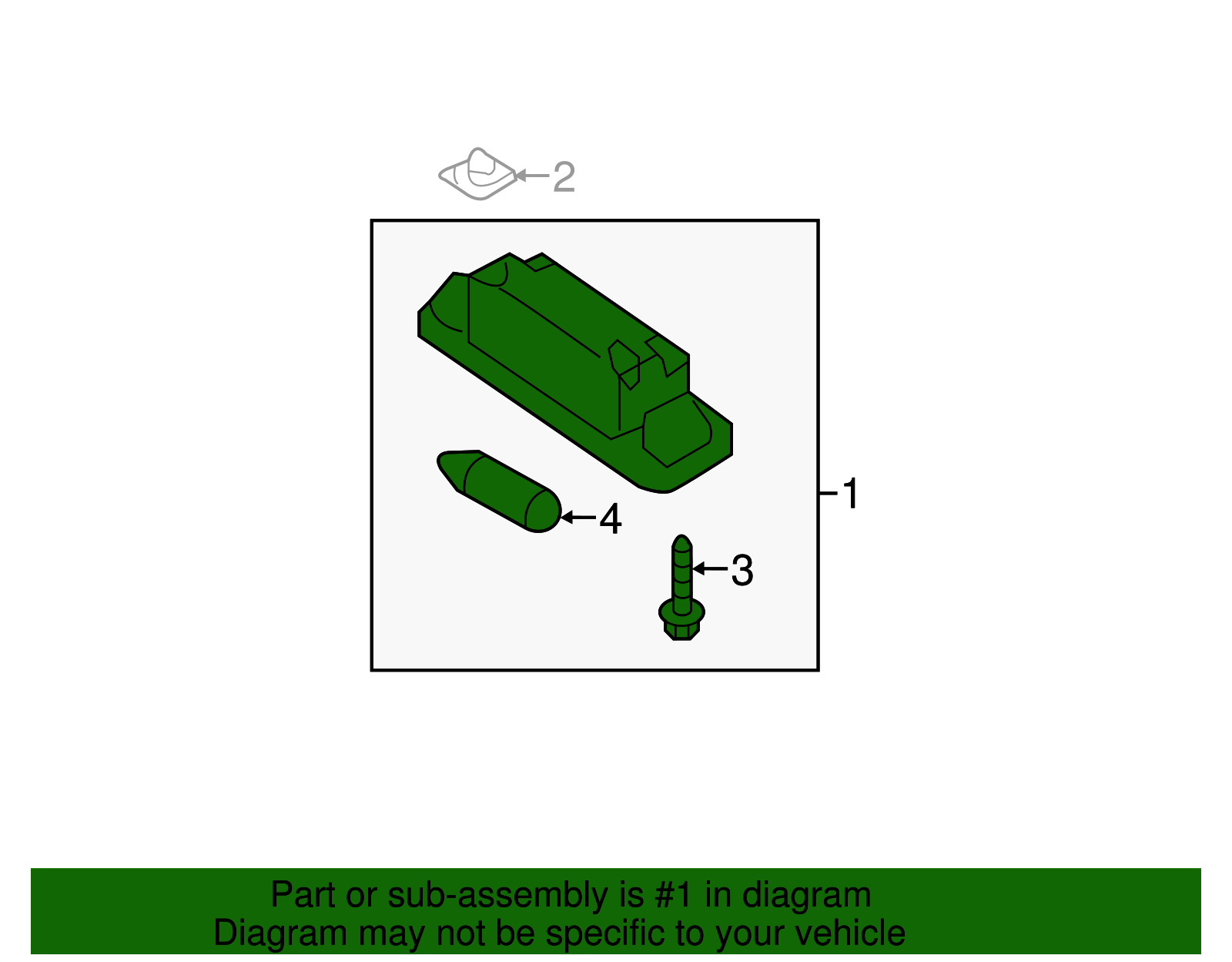 2011-2013 Kia Sorento License Lamp 92501-2P000 | OEM Parts Online