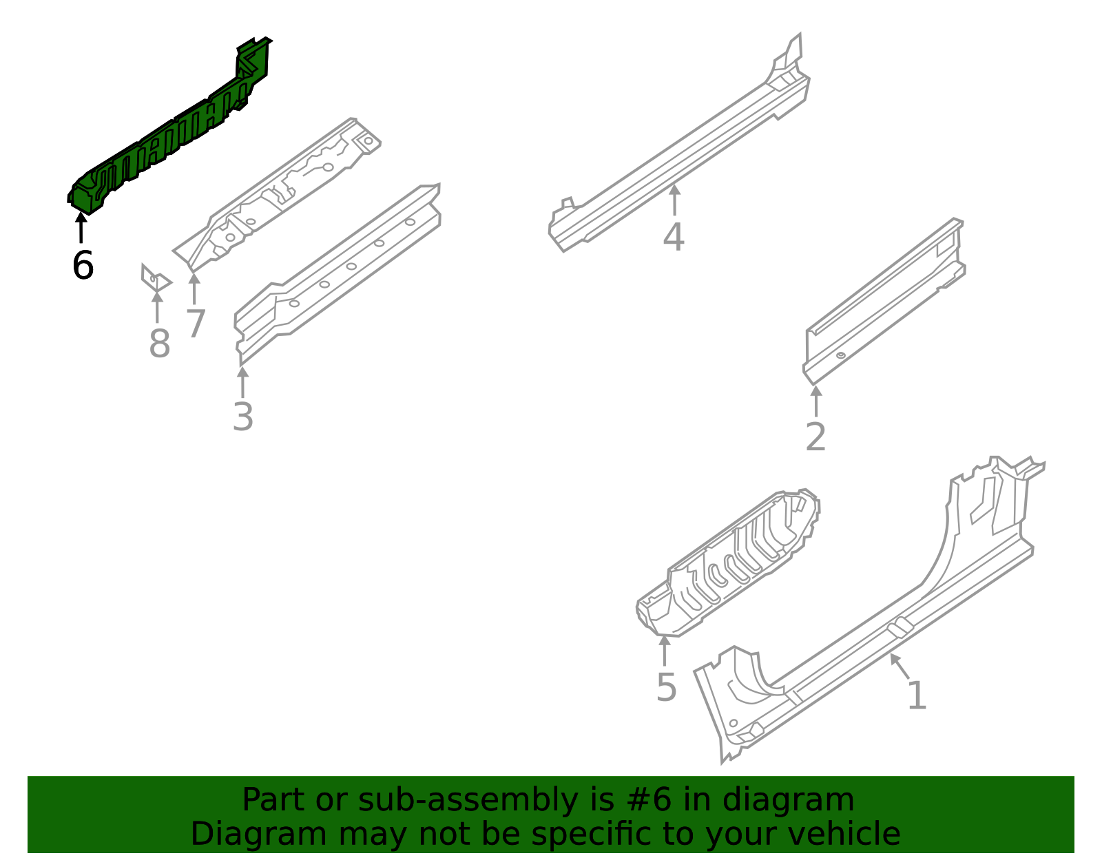 G4550-1PAMA - Rocker Panel Reinforcement Official Nissan Parts Store