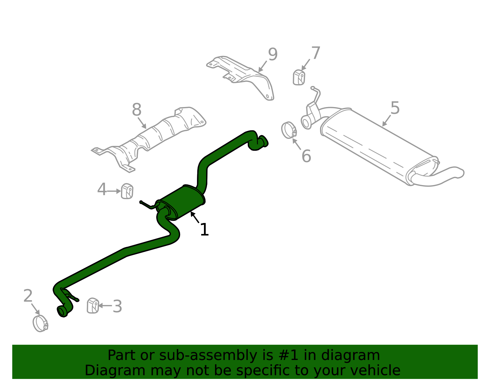Buy Ford OEM Muffler And Pipe GN1Z-5230-AF | Mad Max Ford Parts