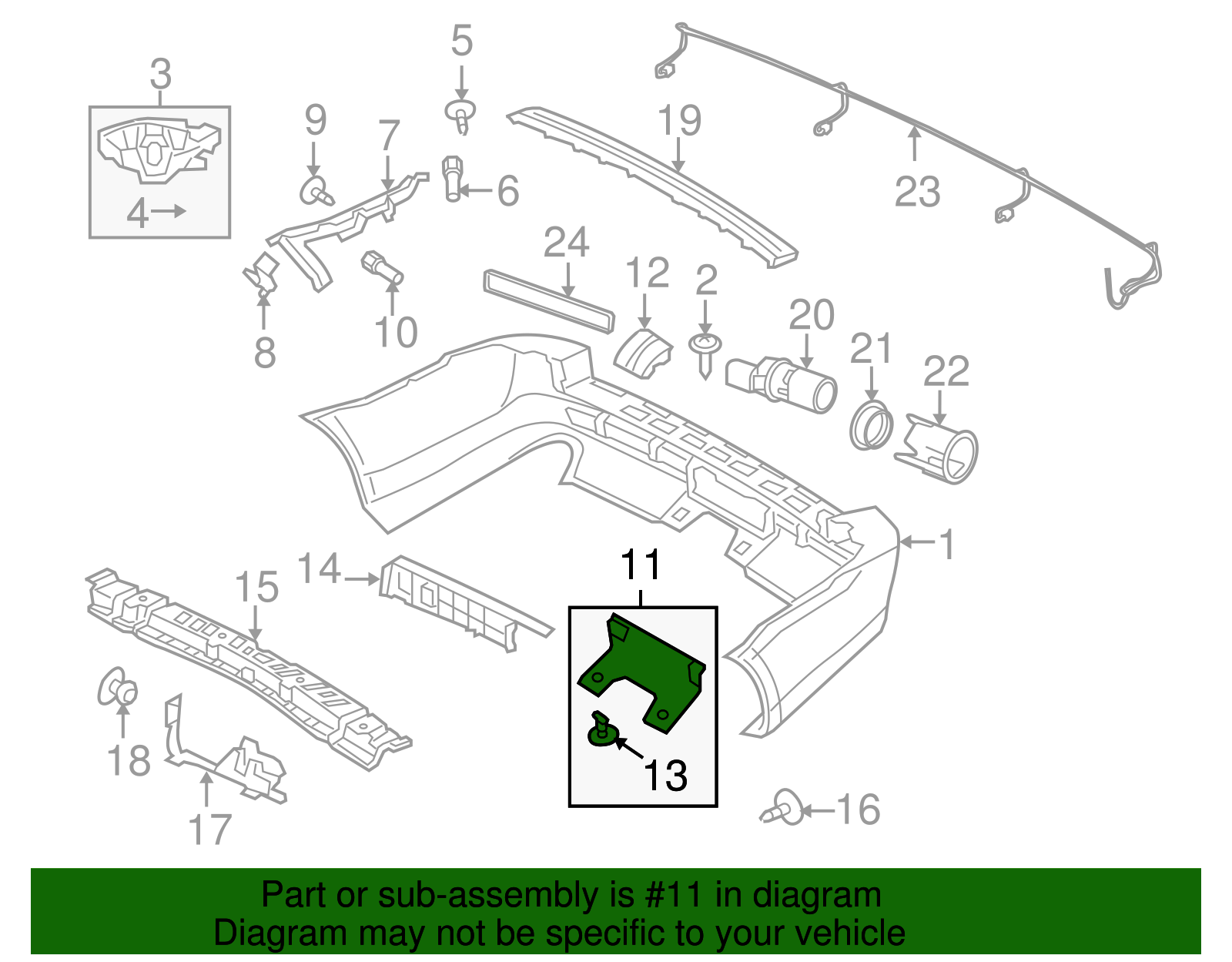 2010-2013 Land Rover Range Rover Sport | Tow Bracket Cover | LR019170 ...