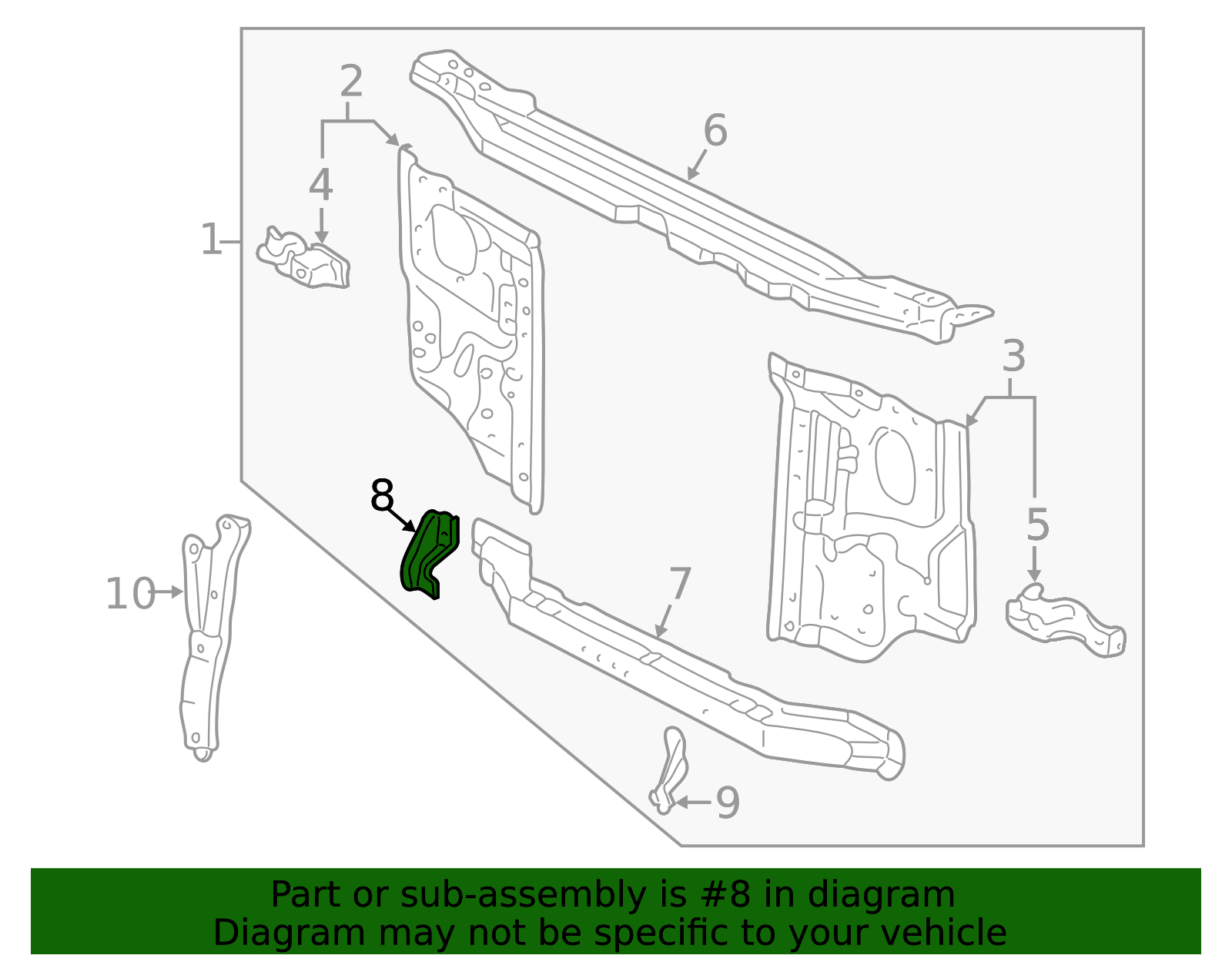 1995-2004 Toyota Tacoma Mount Bracket 57211-04010 | MotorMotor