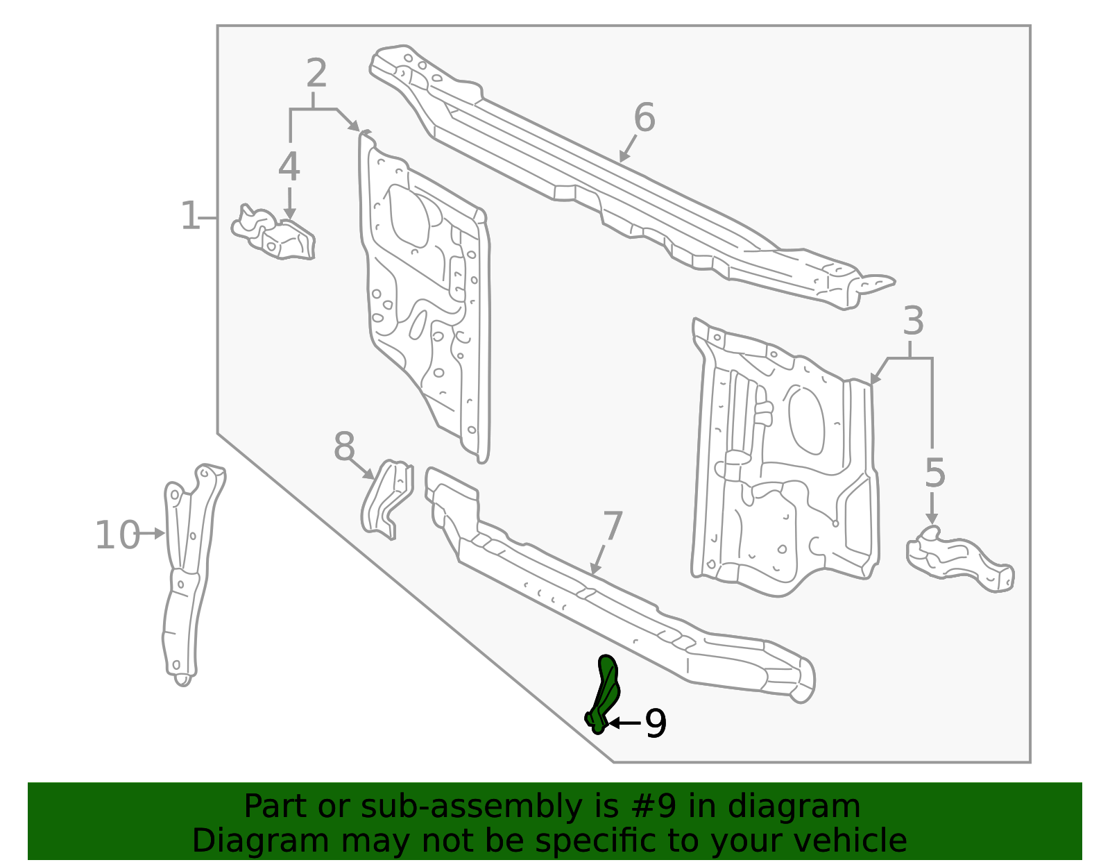 1995-2004 Toyota Tacoma Mount Bracket 57212-04010 | MotorMotor