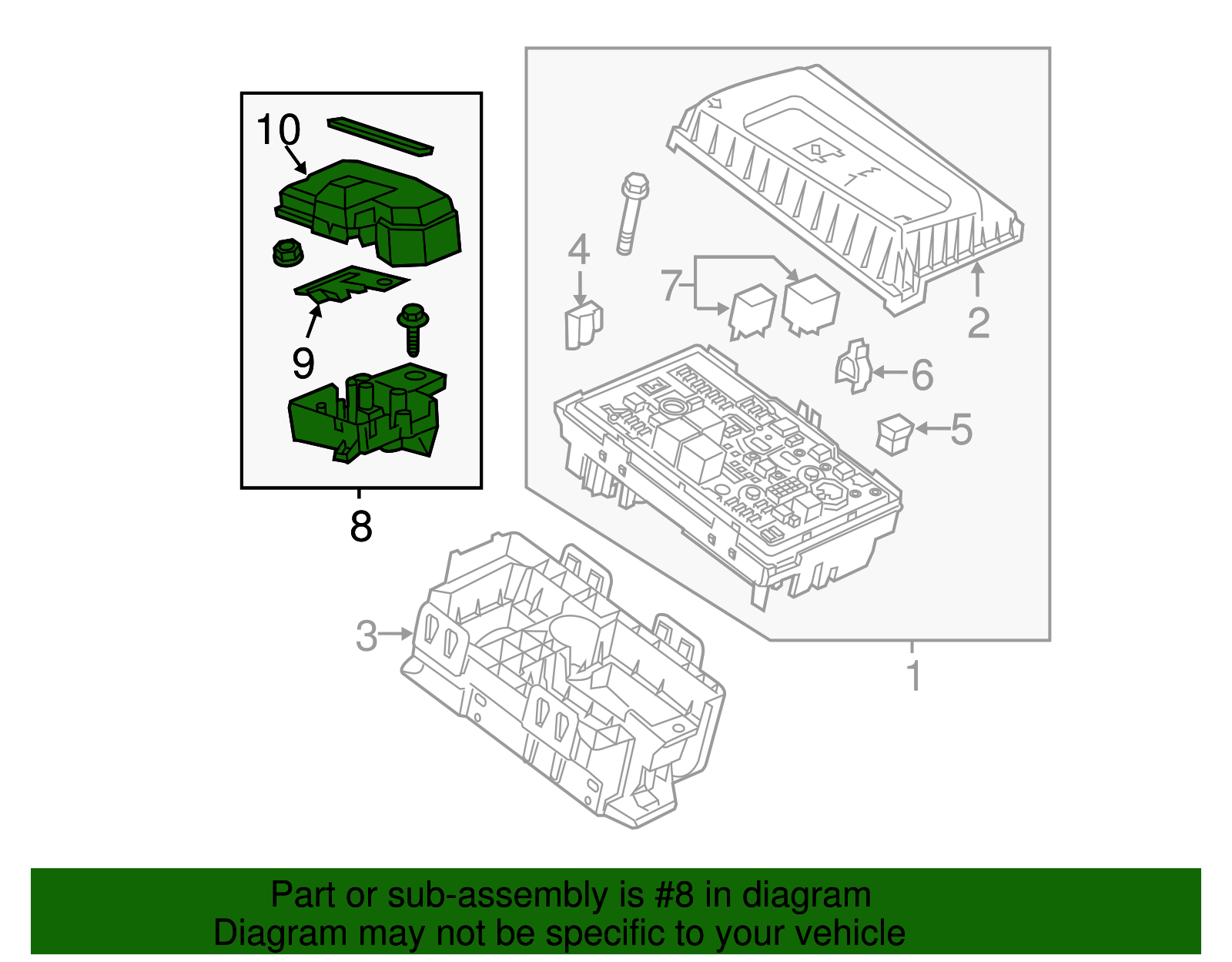 2011-2016 GM Engine Wiring Harness Junction Block 20951908 | Capital ...