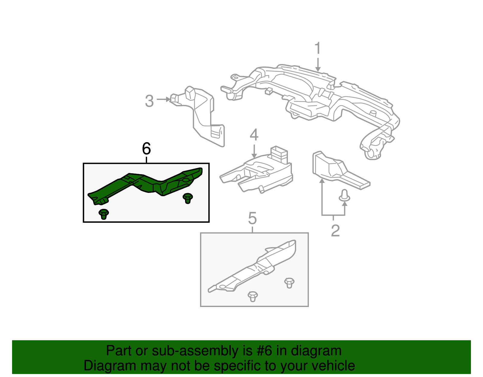 83332-SLN-A01 - Rear Duct 2007-2008 Honda Fit | Honda Parts Online