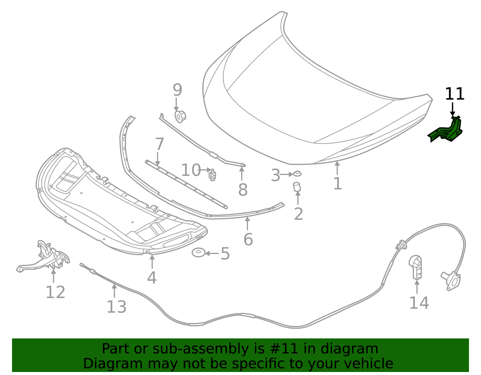 2021-2025 Nissan Rogue Hinge 65401-6RA0A | OEM Parts Online