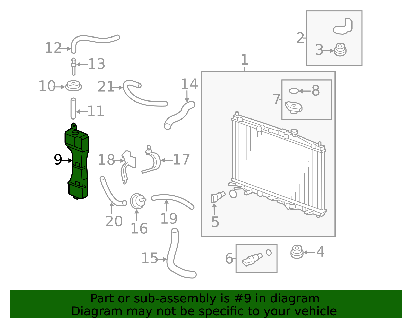 19101-RB0-000 - 2009-2016 Honda - Tank Reserve | Genuine Honda Parts