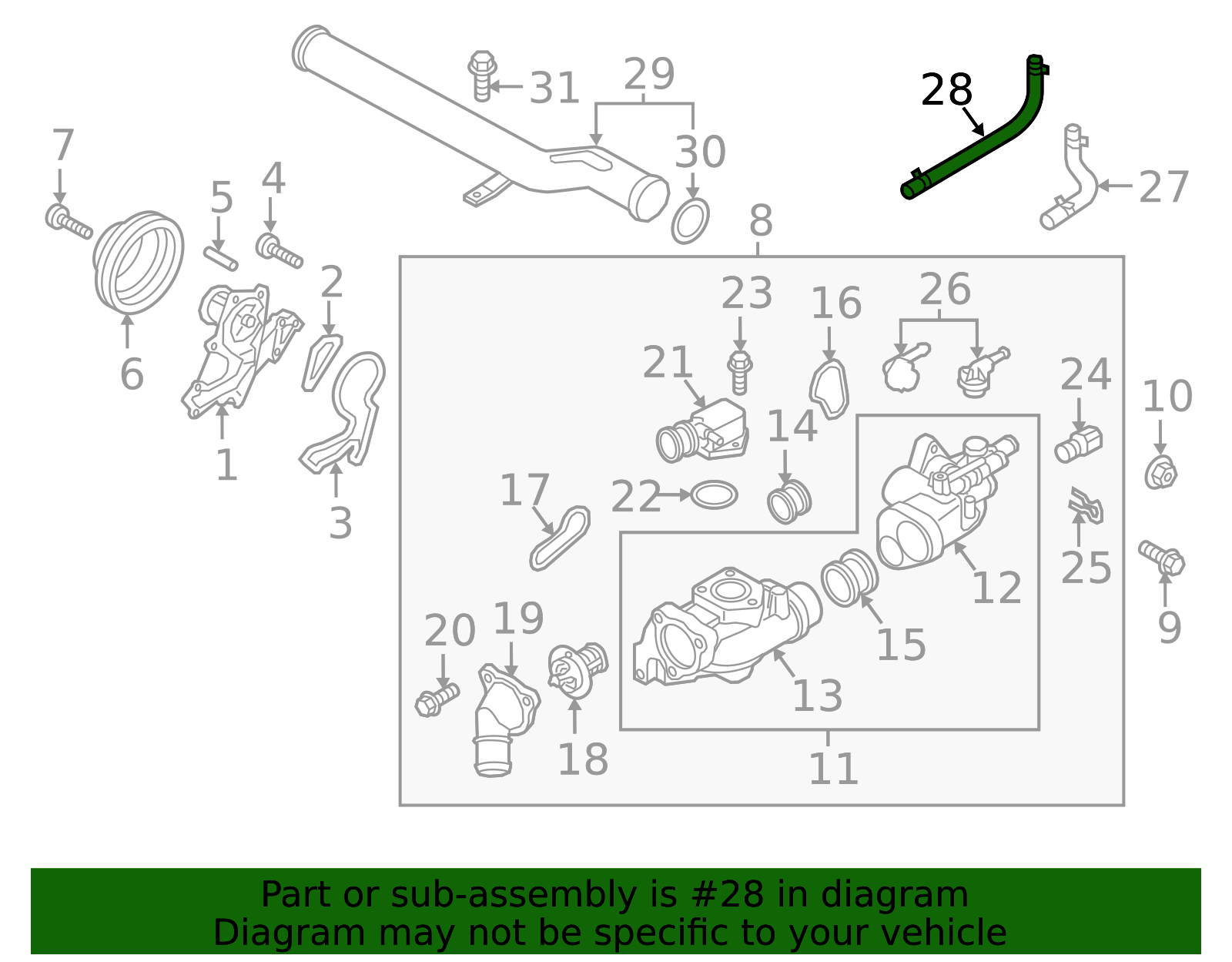 97545-A9020 - HVAC Heater Hose 2015-2021 Kia Sedona | Kia.Parts Store