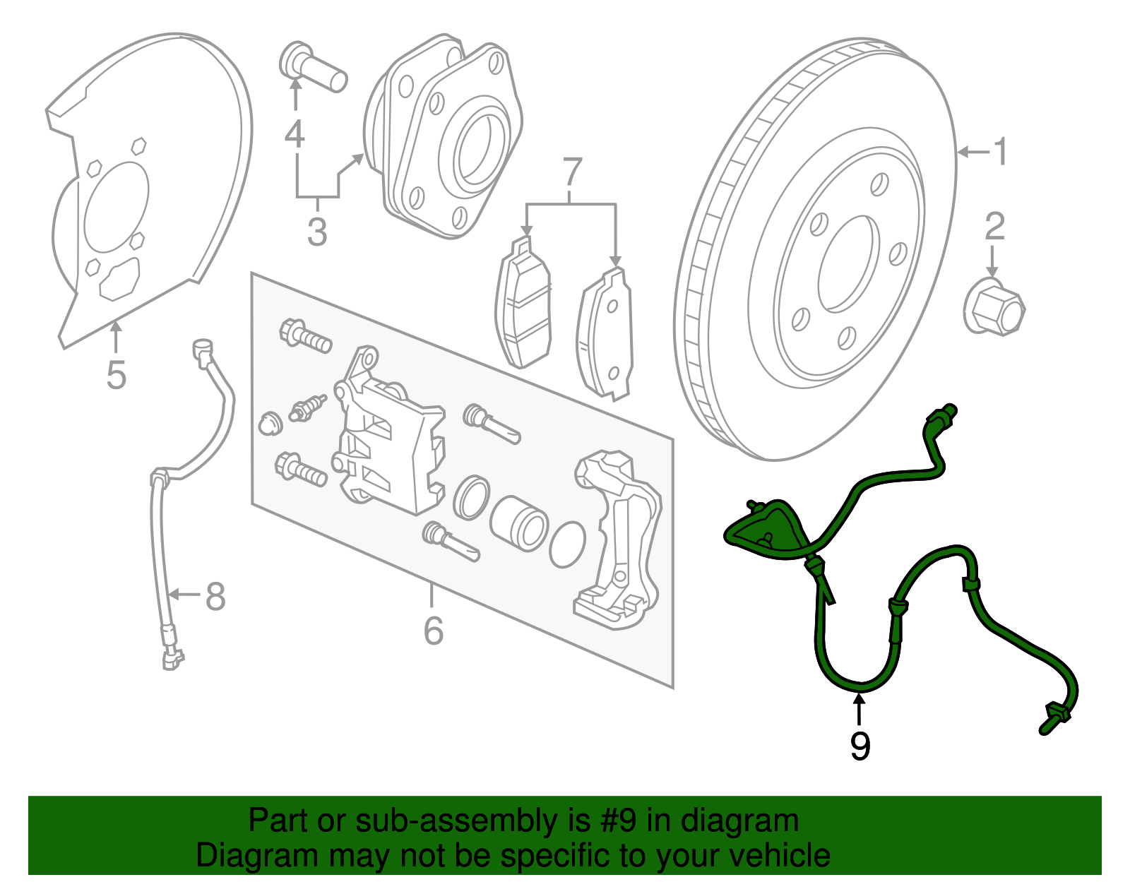 2011-2025 Nissan Disc Brake Caliper Pin 44139-JN00A | My Nissan Part
