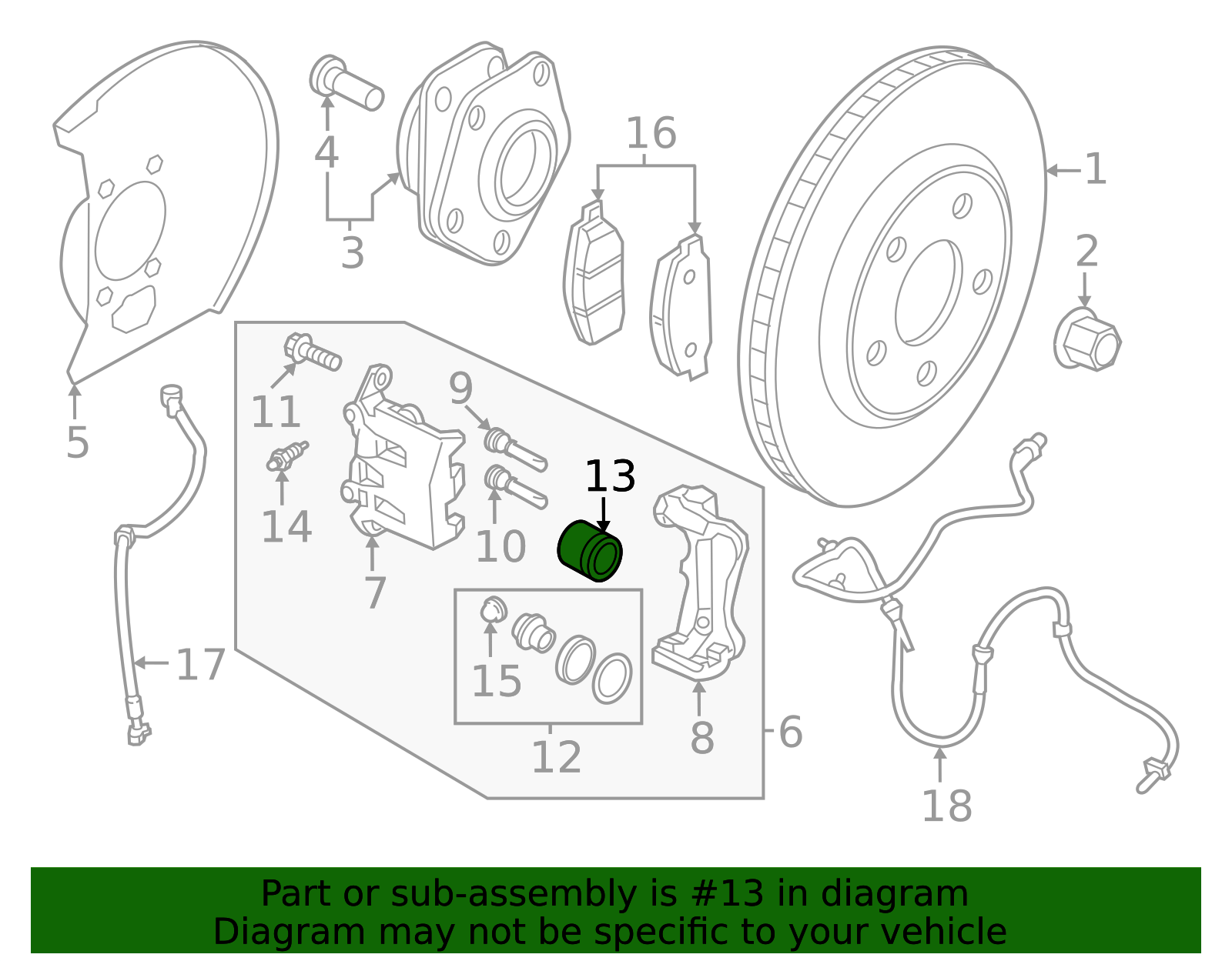 2006-2025 Nissan Caliper Piston 41121-0V700 | My Nissan Part