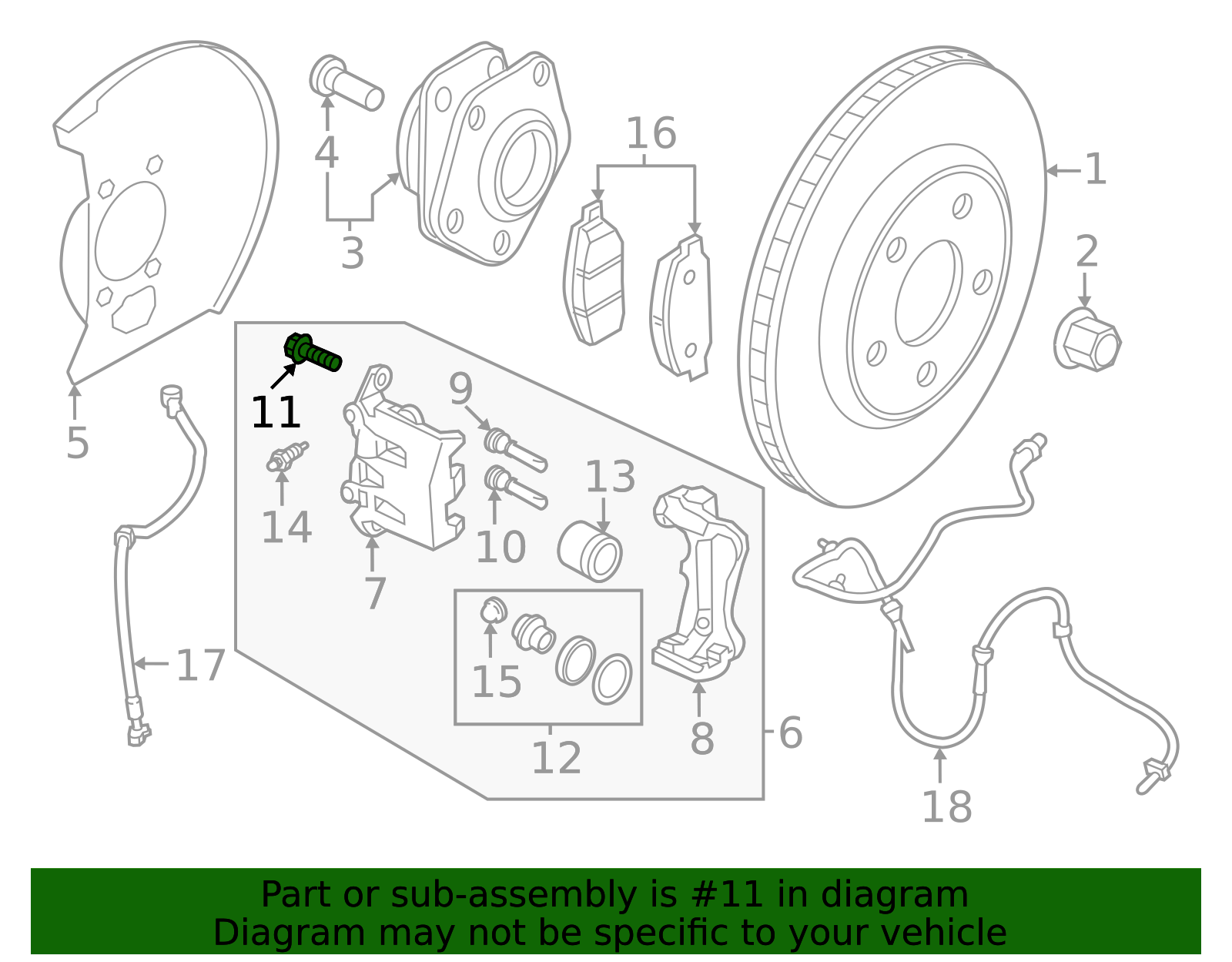 44141-AW70A - Disc Brake Caliper Pin Bolt Official Nissan Parts Store