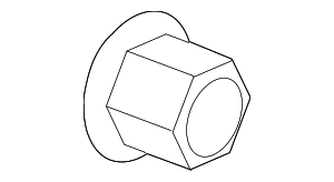 2018-2025 Nissan Axle Nut 40262-4GA0D | OEM Parts Online