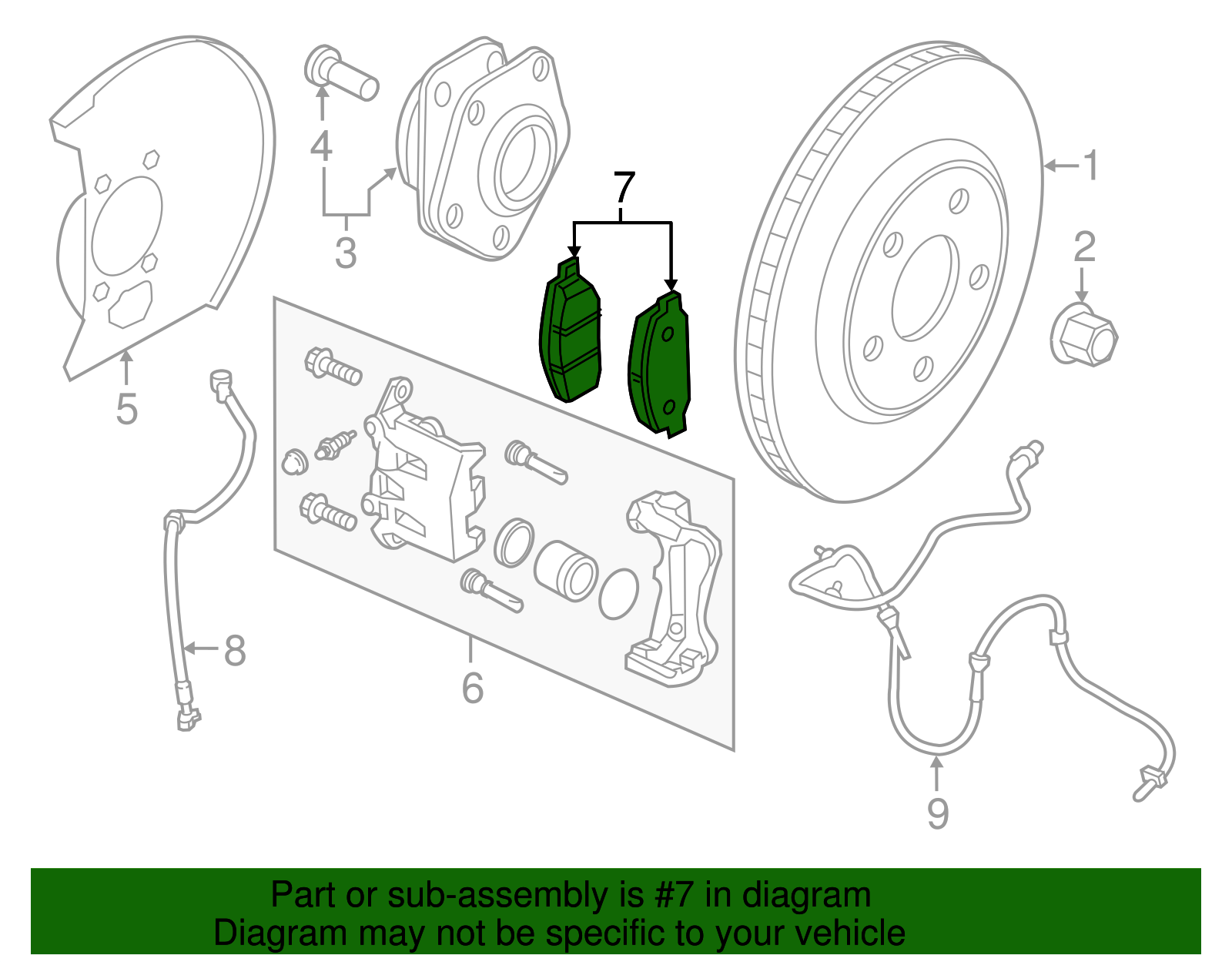 2018-2019 Nissan LEAF Brake Pads D1060-5TA0B | TascaParts.com