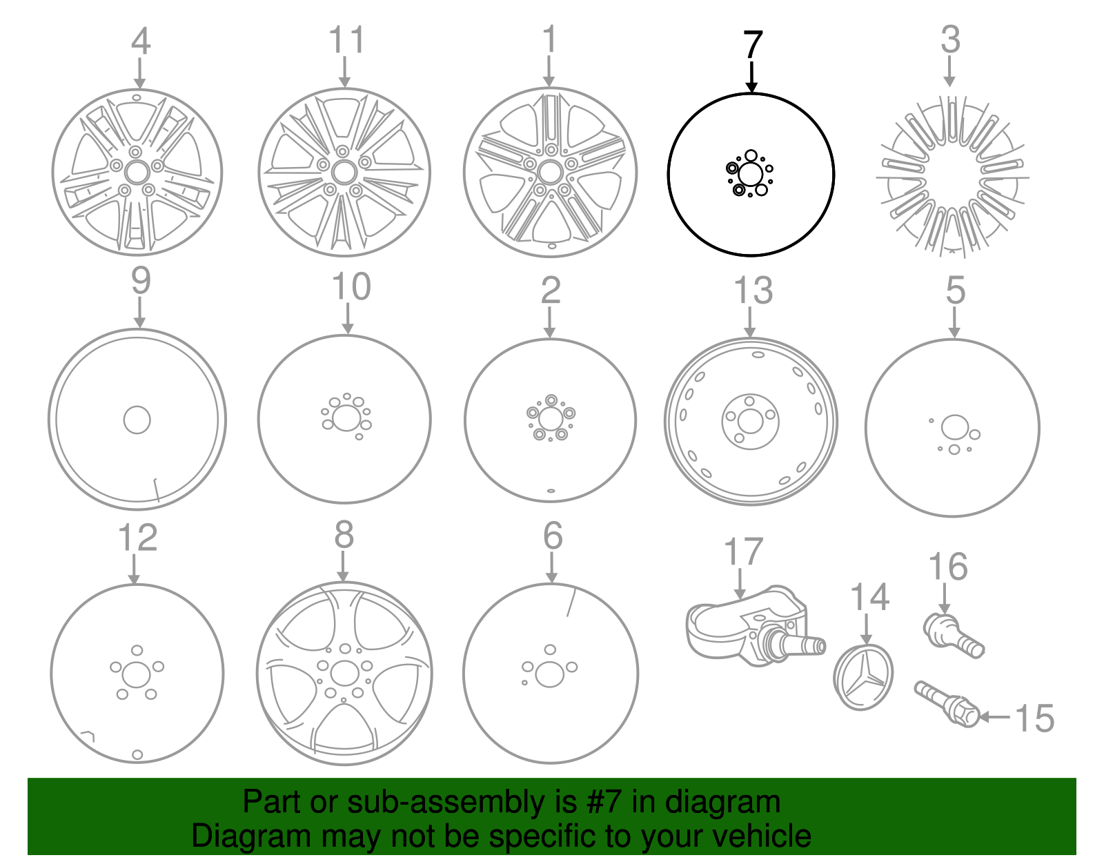 207-401-05-02-9765 - Wheel 2010-2013 Mercedes-Benz | Mercedes-Benz ...