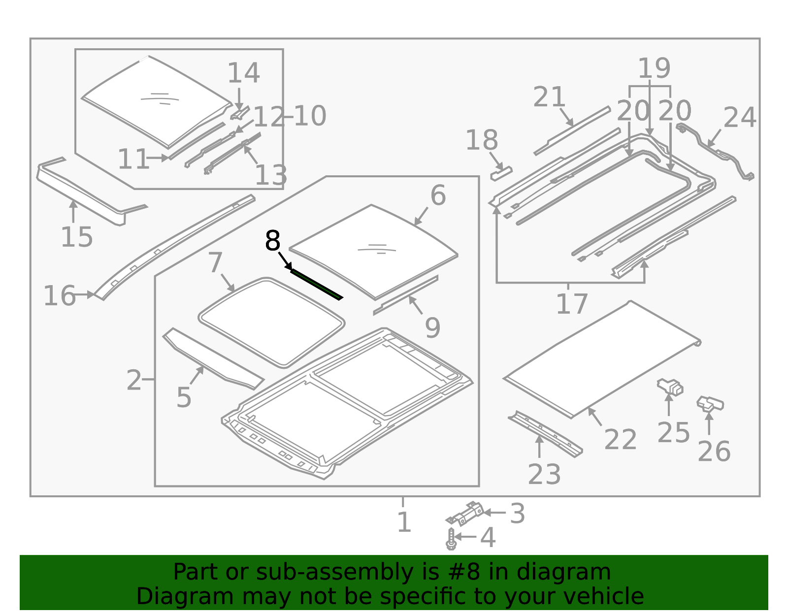 2016-2020 Kia Sorento Seal Strip 81629-C5000 | TascaParts.com
