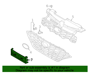 2021-2023 Hyundai Sonata License Bracket 86529-L1420 | OEM Parts Online